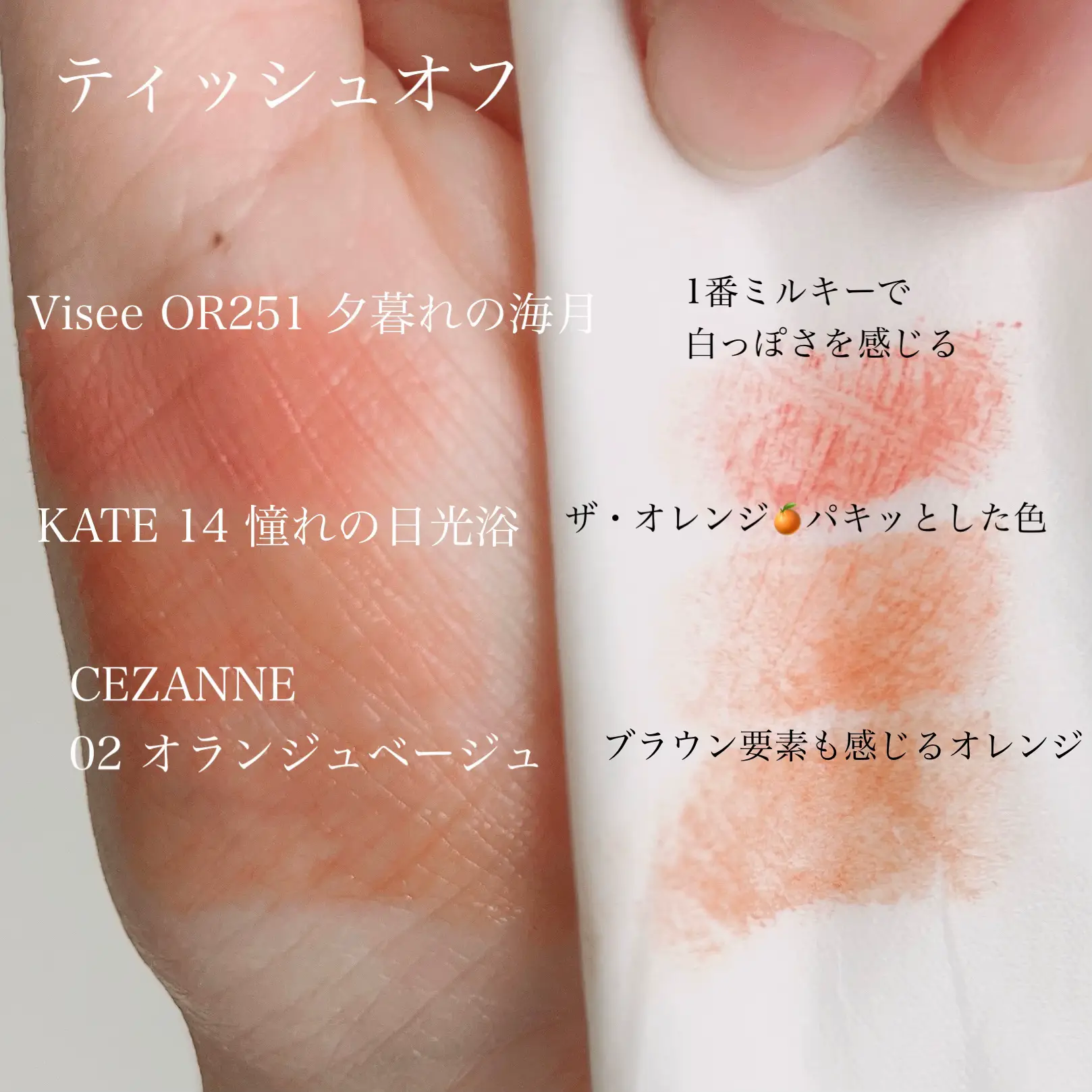 結局どう違うの？Visee・KATE・CEZANNEのリップ比較 | rinが投稿したフォトブック | Lemon8