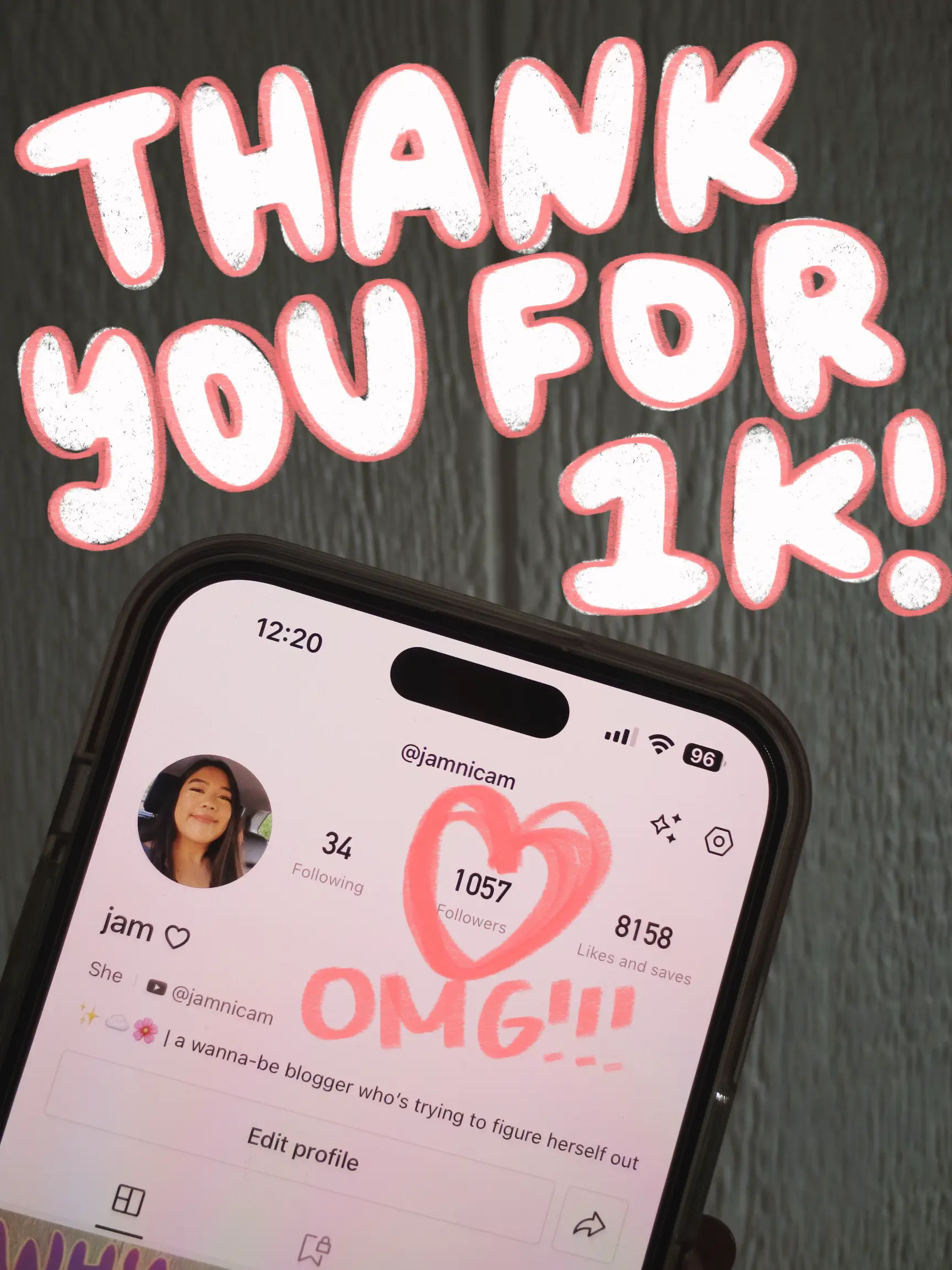 THANK YOU FOR 1K FOLLOWERS!!! 😭🫶🥹 | Gallery posted by jam ♡ | Lemon8