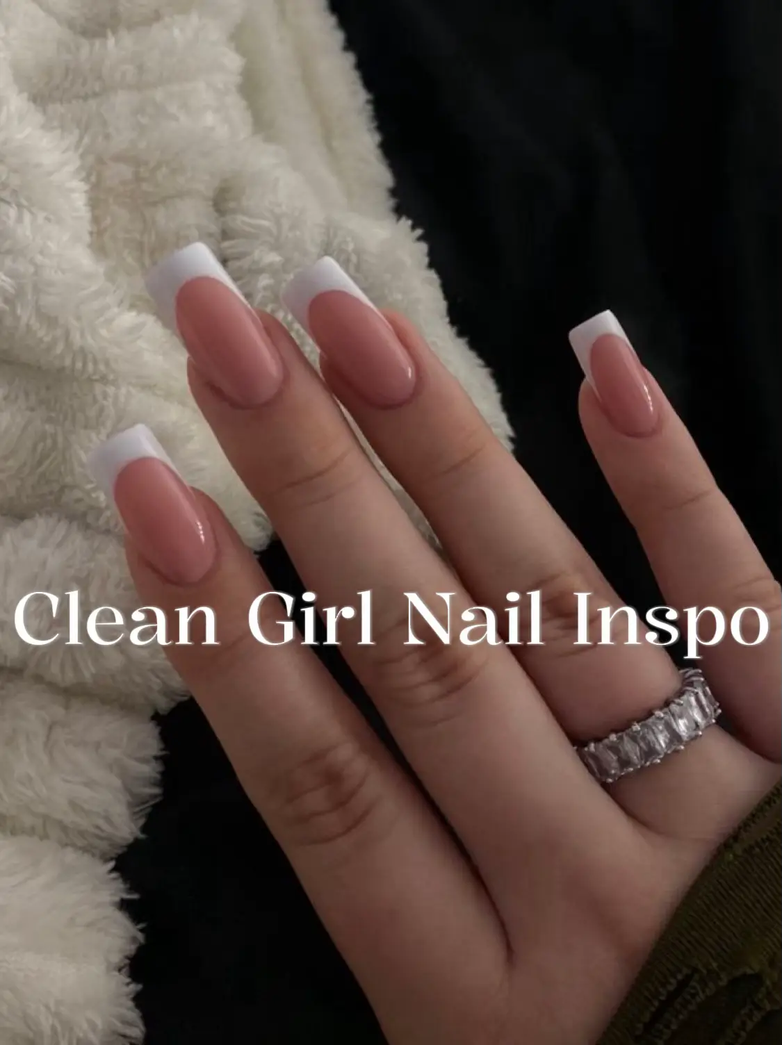 Clean Girl Nails🤍 | Gallery posted by Xoacrylic | Lemon8