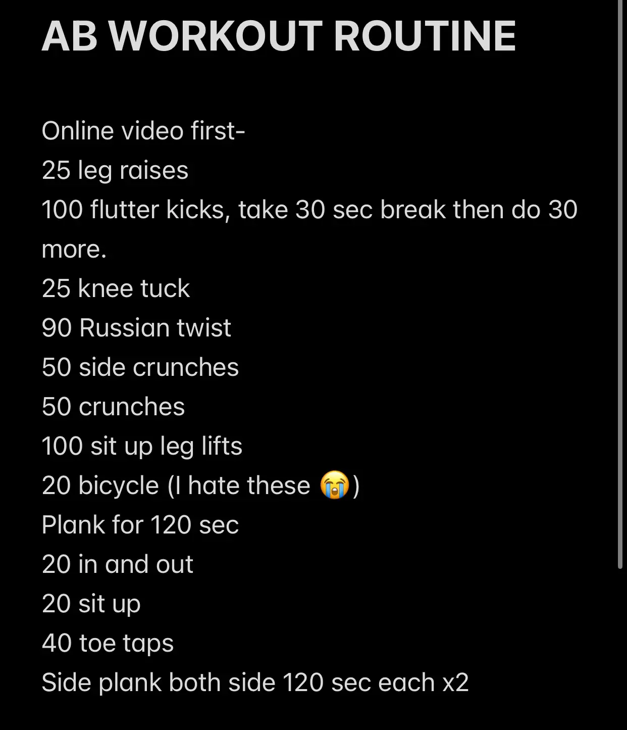 AB WORKOUT 🍋 | Gallery posted by Jade_Lilah | Lemon8