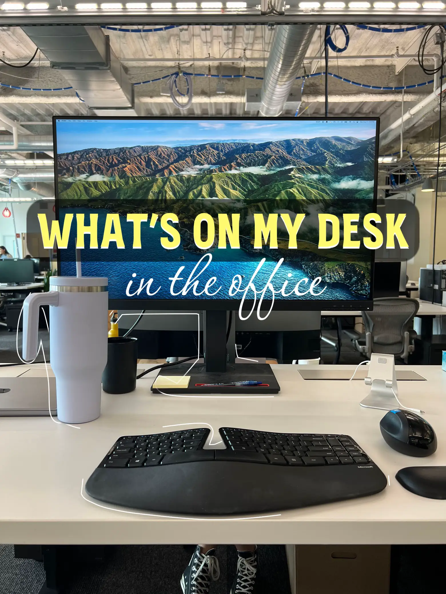 my desk setup when I go in to the office ️ | Gallery posted by Delara 💖 ...
