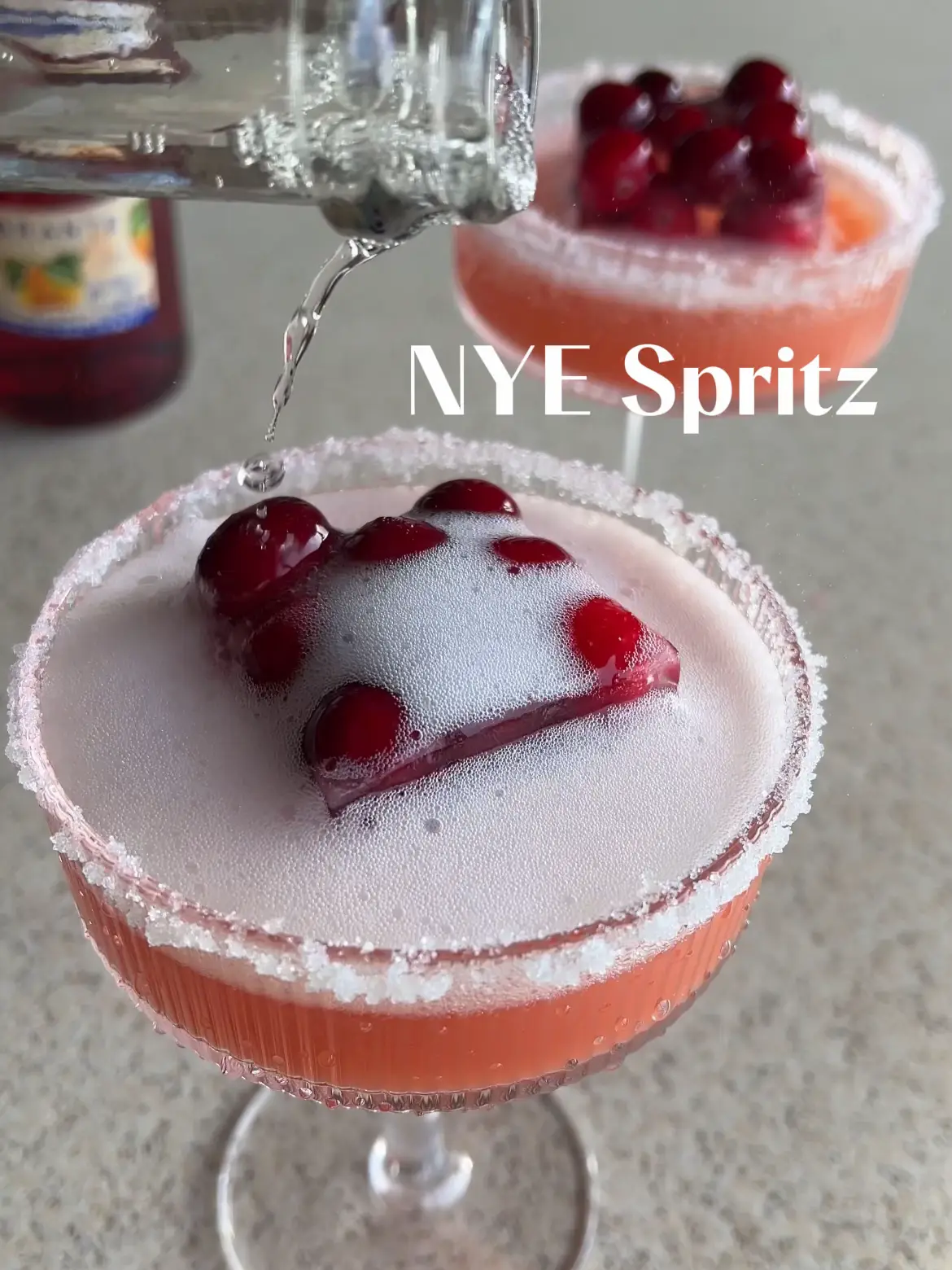 Perfect drink for NYE - Cranberry Orange Spritz | Video published by ...