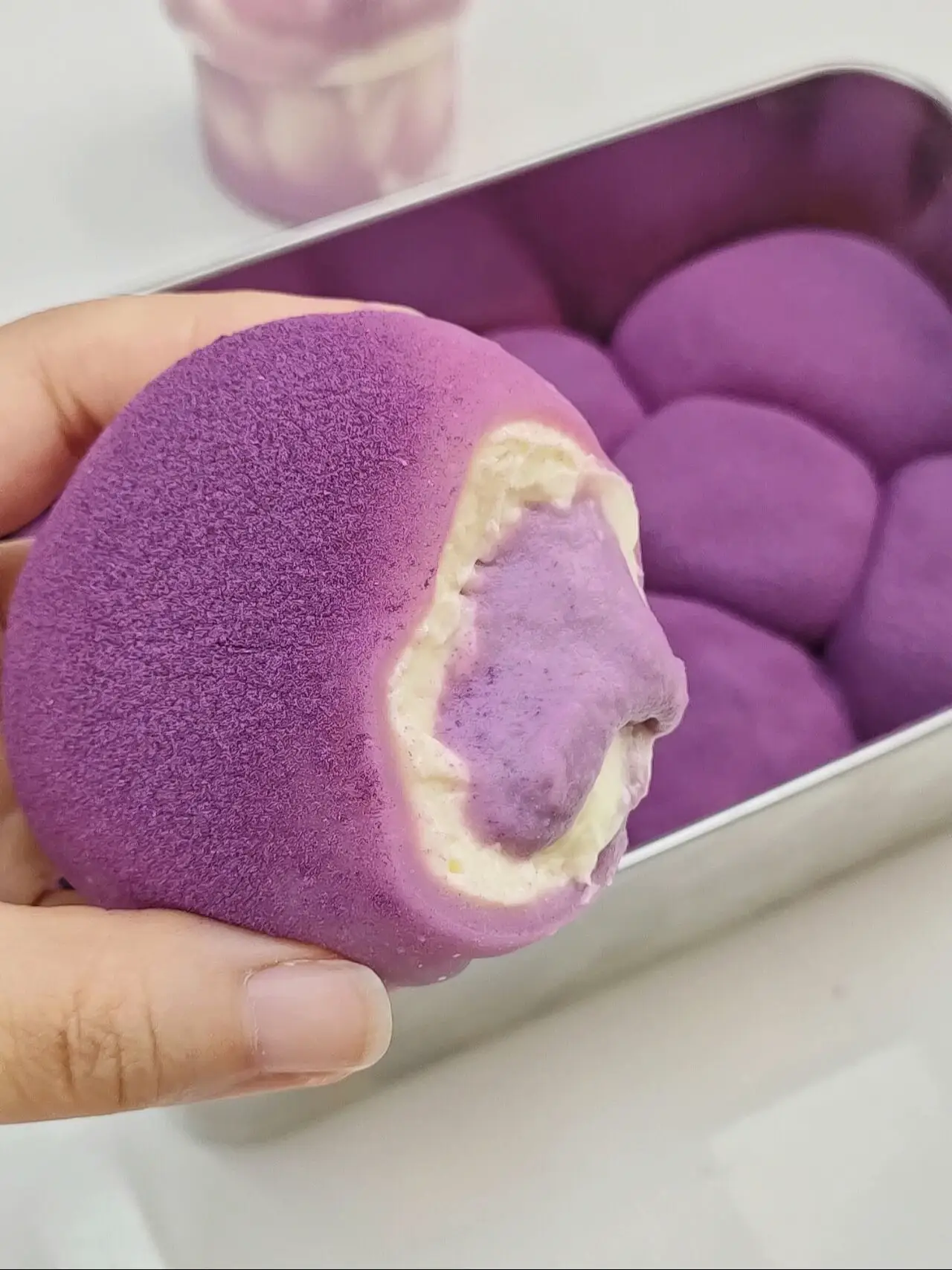Purple Popping Taro Pudding Sticky Rice Cake ️ ️ | Gallery posted by ...