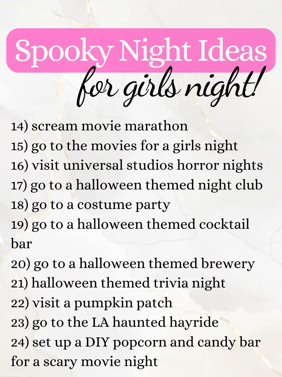 SPOOKY NIGHT IDEAS! (girls night edition) | Gallery posted by Cleo ...