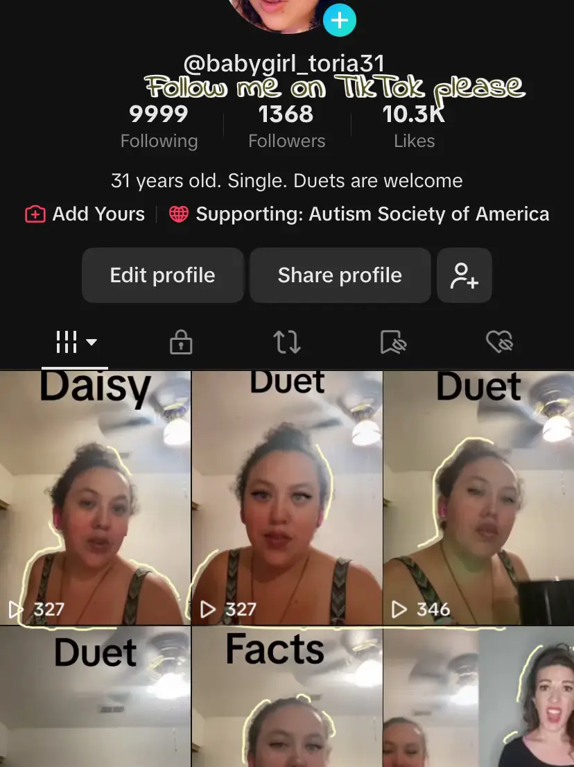 Follow me on TikTok please | แกลเลอรีที่โพสต์โดย Babygirl_toria@ | Lemon8