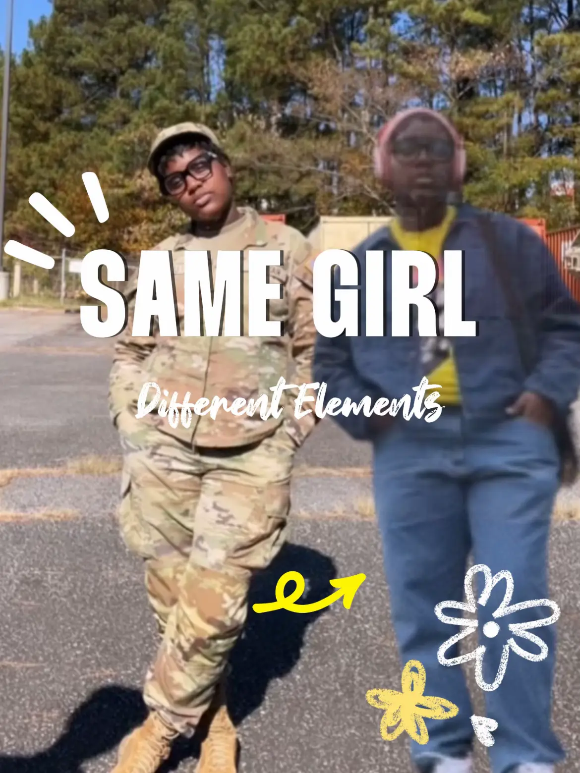 SAME GIRL, Different Elements ⭐️OOTD | Video published by NanaVitiligo 💐 | Lemon8