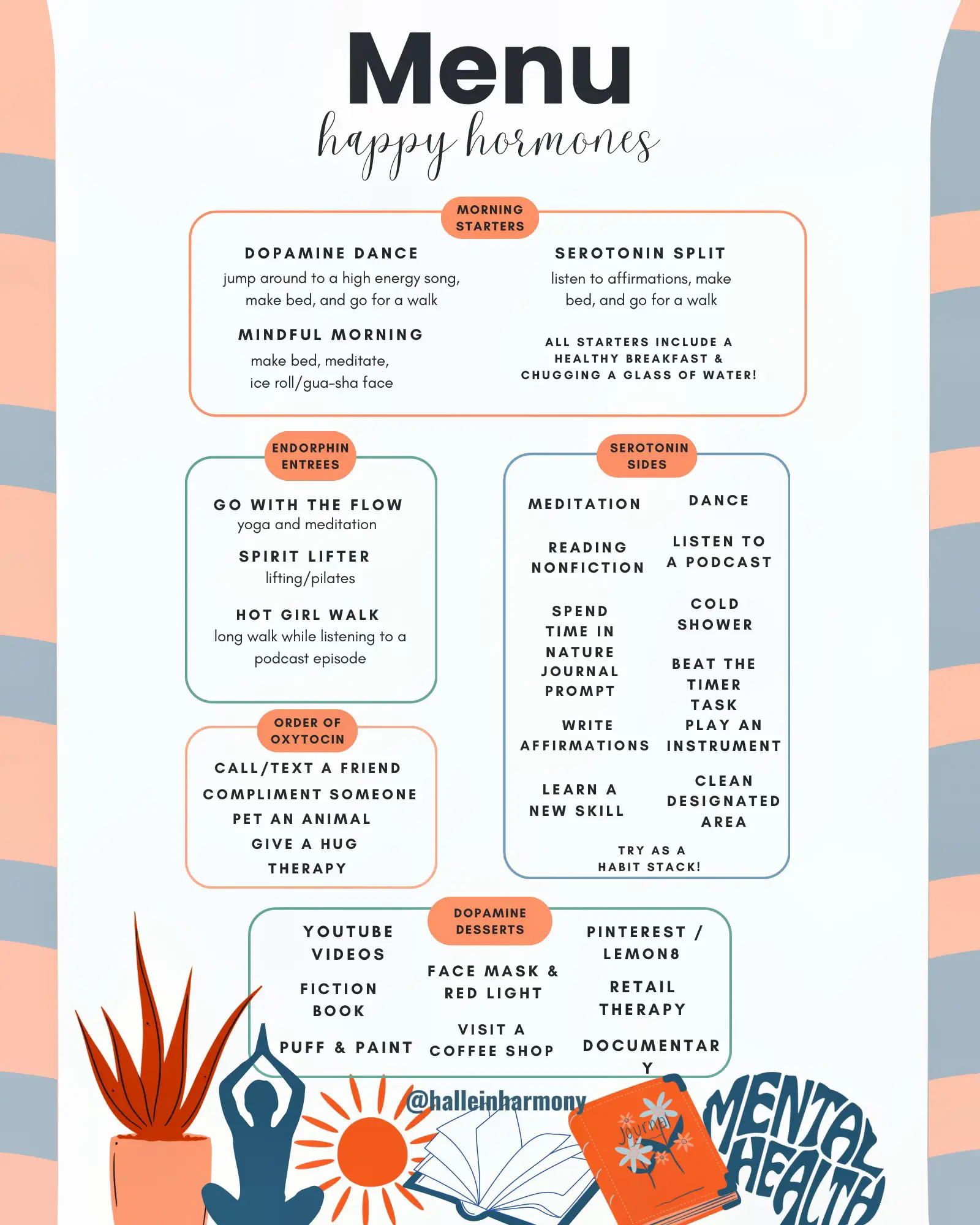 Mental Health Menu | how I balance my hormones☀️🧠🌿 | Gallery posted by ...
