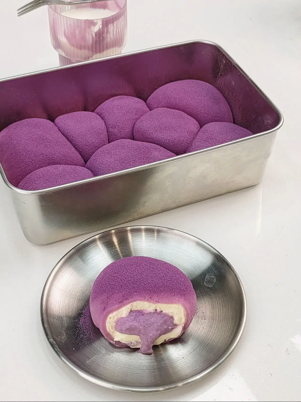 Purple Popping Taro Pudding Sticky Rice Cake ️ ️ | Gallery posted by ...
