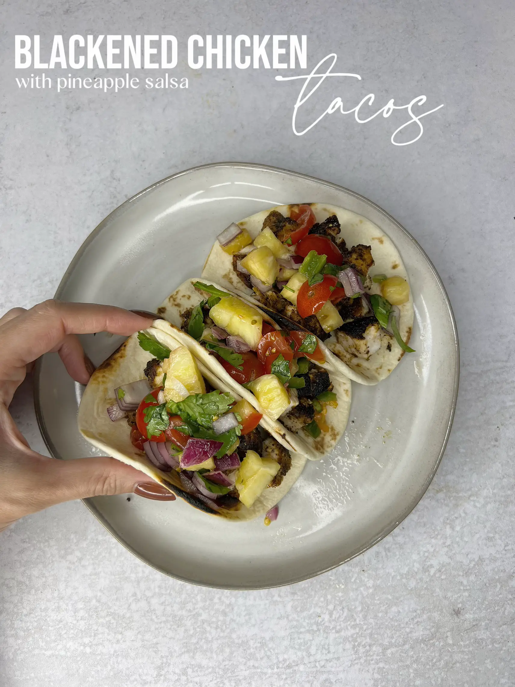 Blackened Chicken Tacos with Pineapple Salsa 🌮 | แกลเลอรีที่โพสต์โดย ...