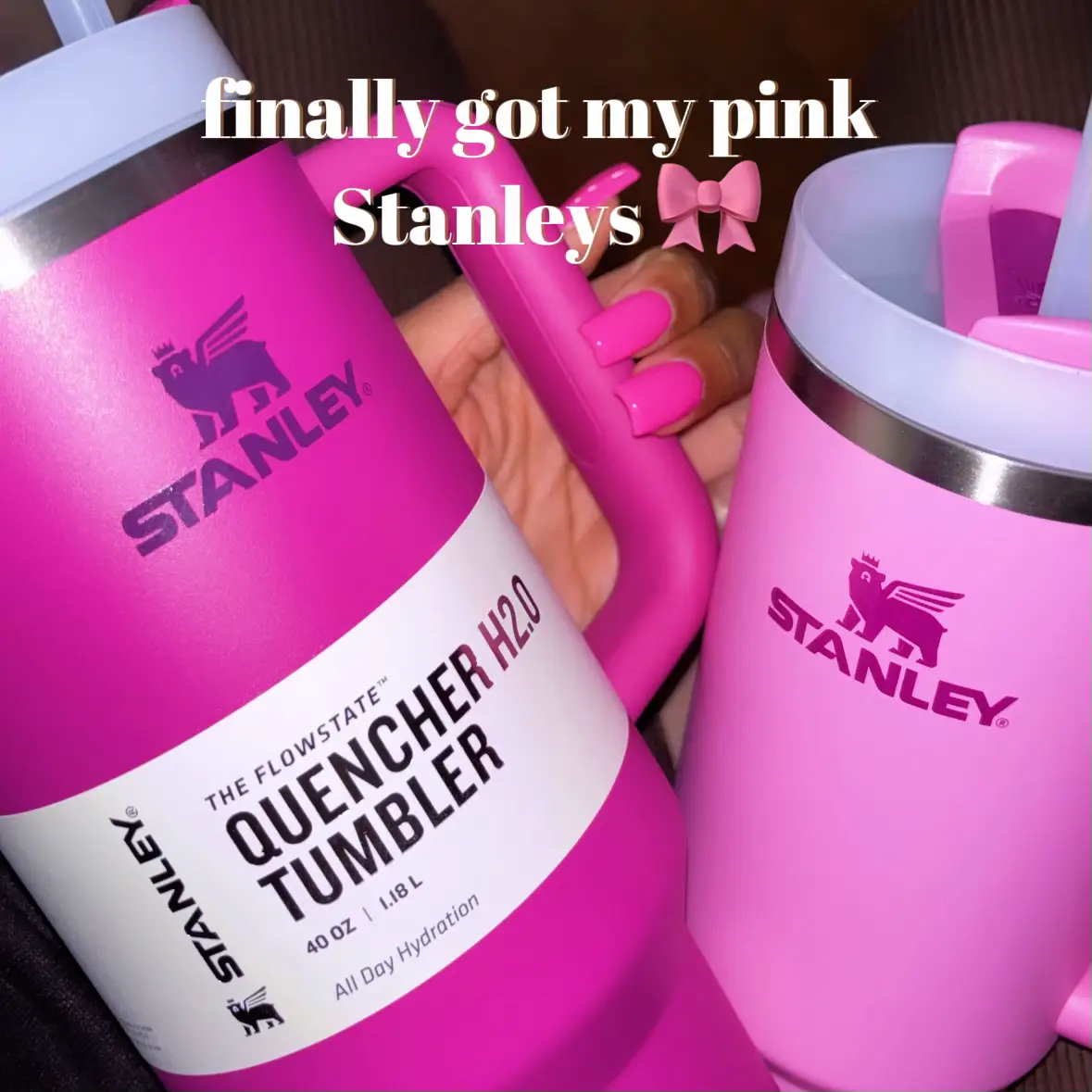 finally got my pink Stanleys 🎀 | Gallery posted by Jas | Lemon8