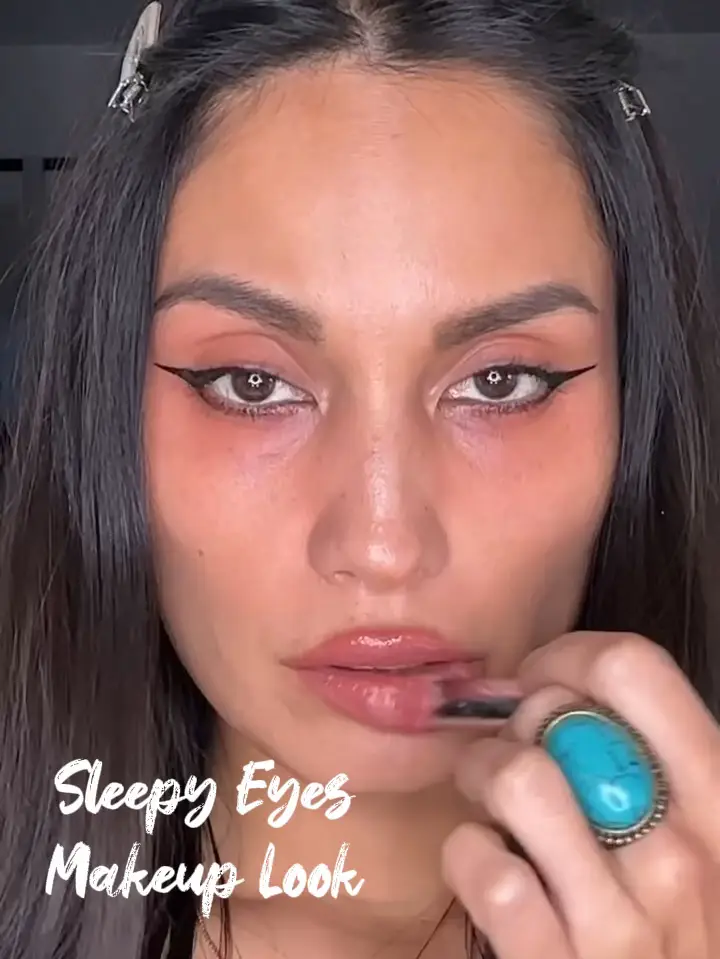 Sleepy Eyes Makeup Look 💤 | Video published by YaziCole | Lemon8