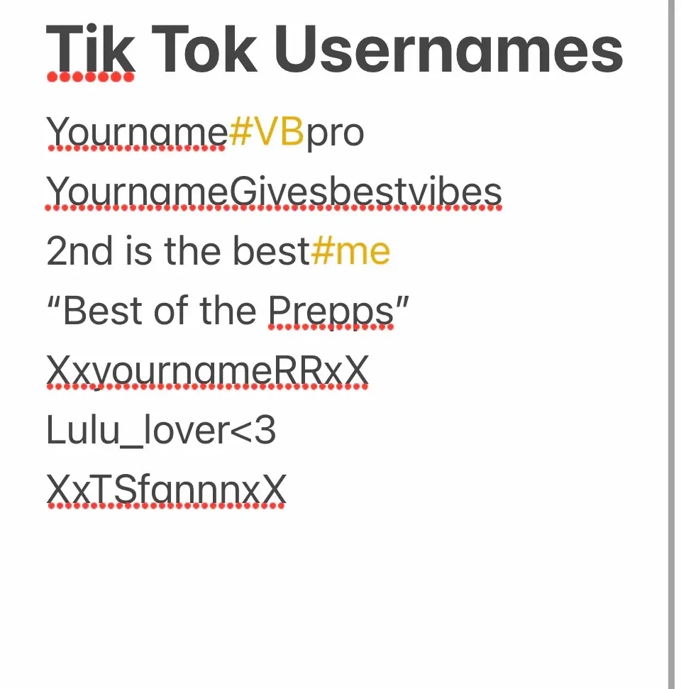 Catchy TikTok usernames/nickname | Gallery posted by Josie | Lemon8