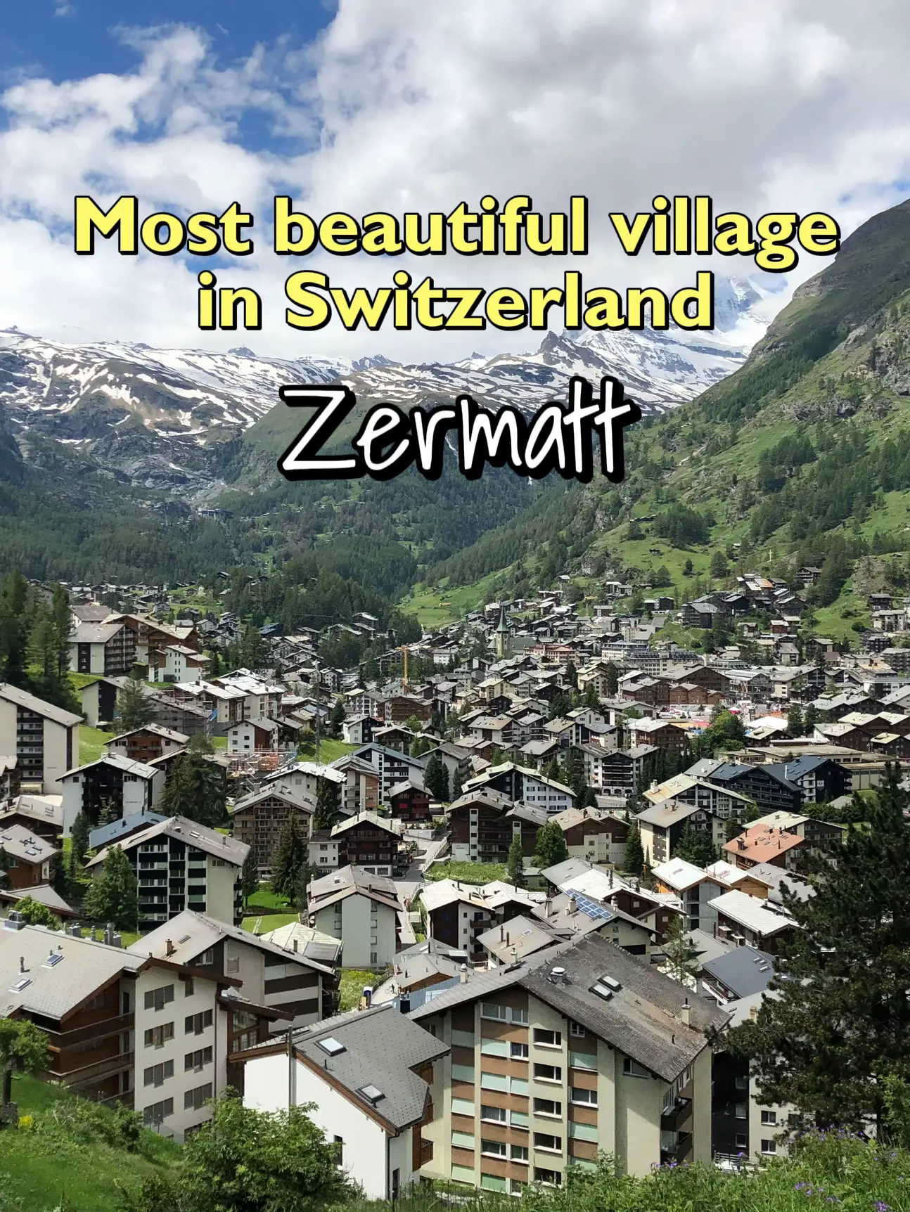 Most beautiful village in Switzerland: Zermatt | Gallery posted by elinaways | Lemon8