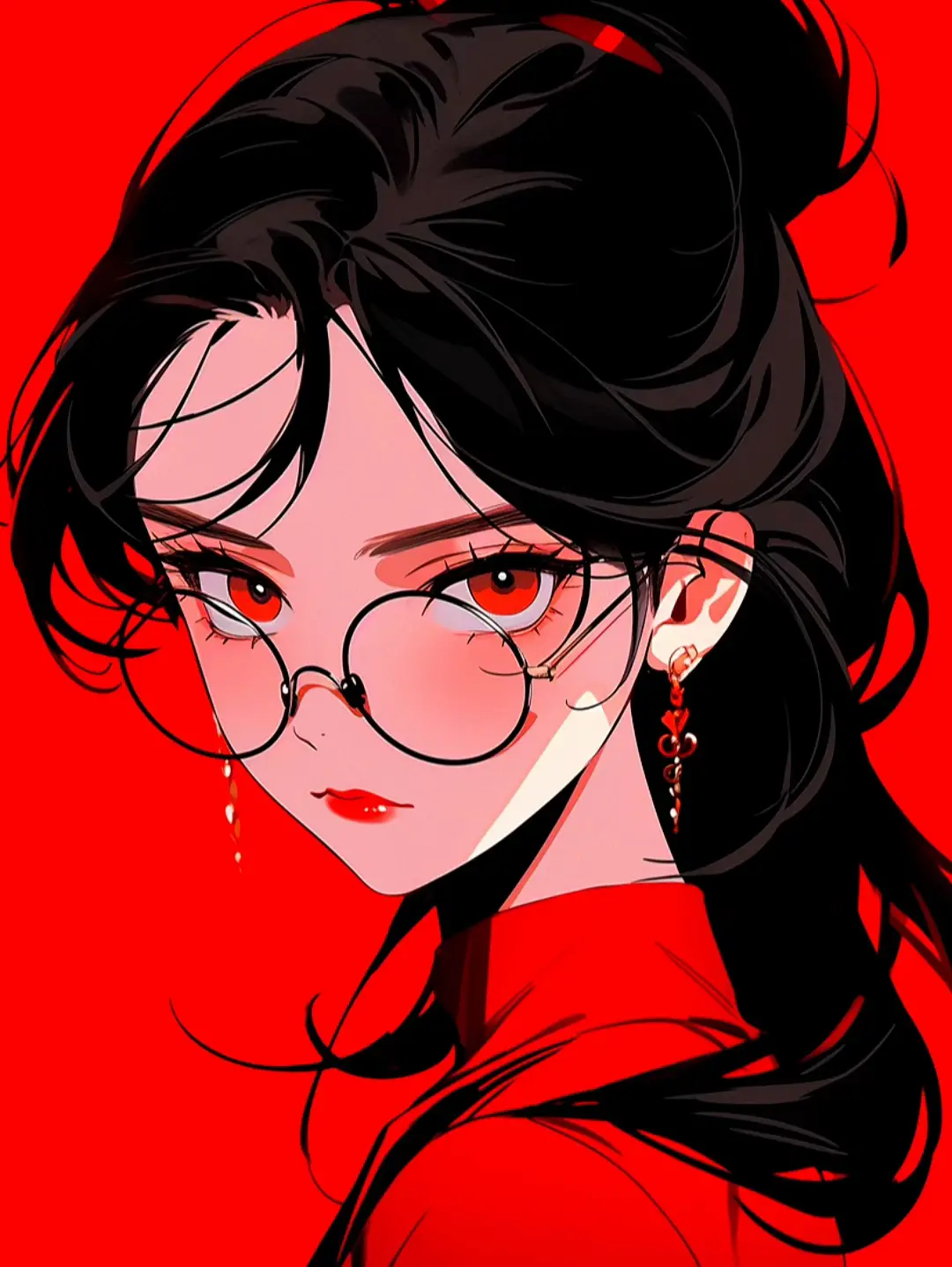 Anime Wallpaper for you, red ️ | Video published by Ani | Lemon8