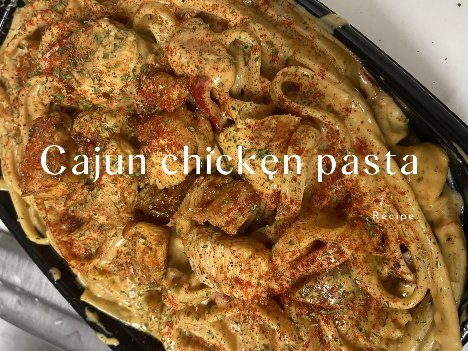 Cajun chicken pasta Recipe | Video published by Aamarii | Lemon8