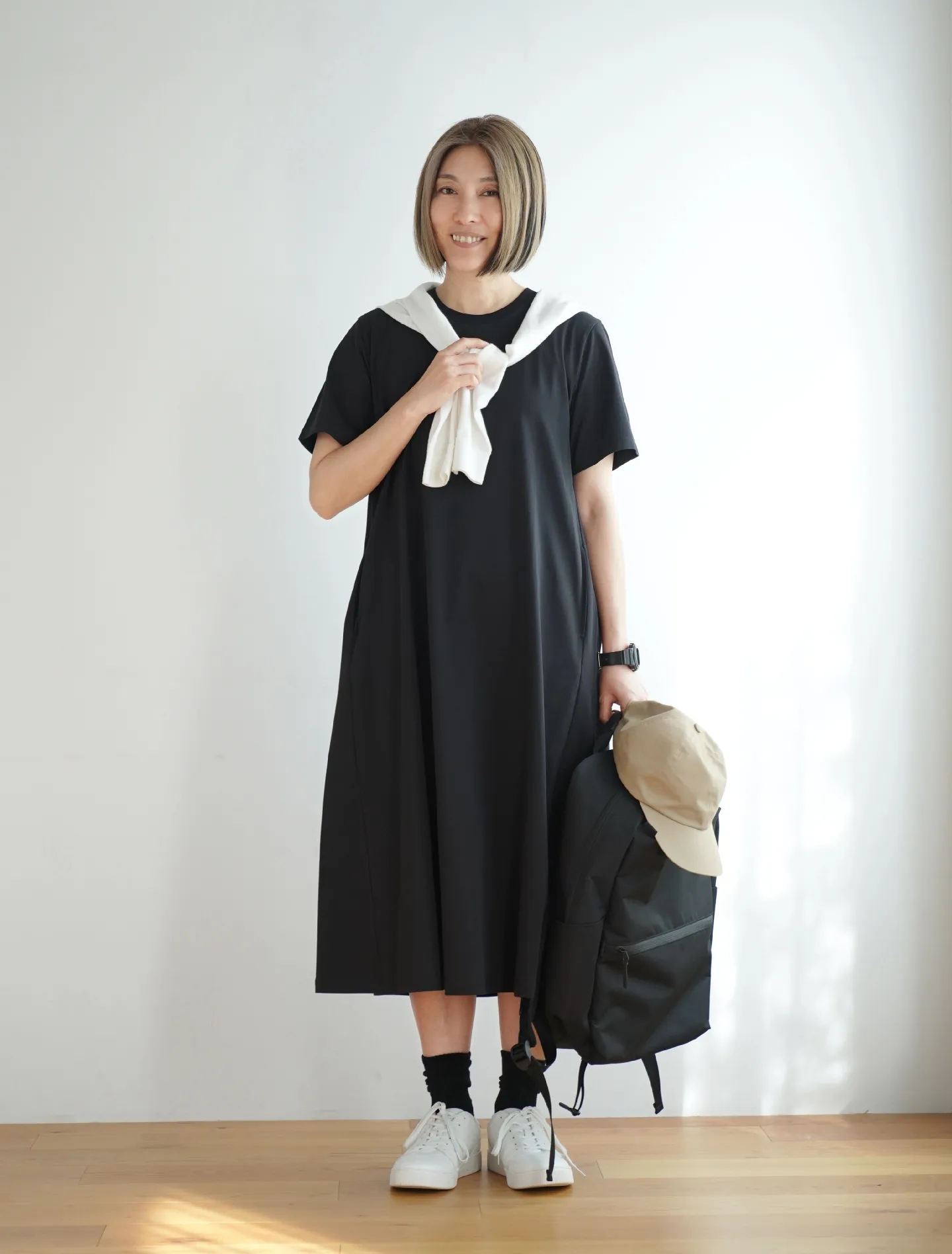 UNIQLO【オススメ】エアリズムコットンワンピース♥️ | 毎日UNIQLOママriSa.が投稿したフォトブック | Lemon8