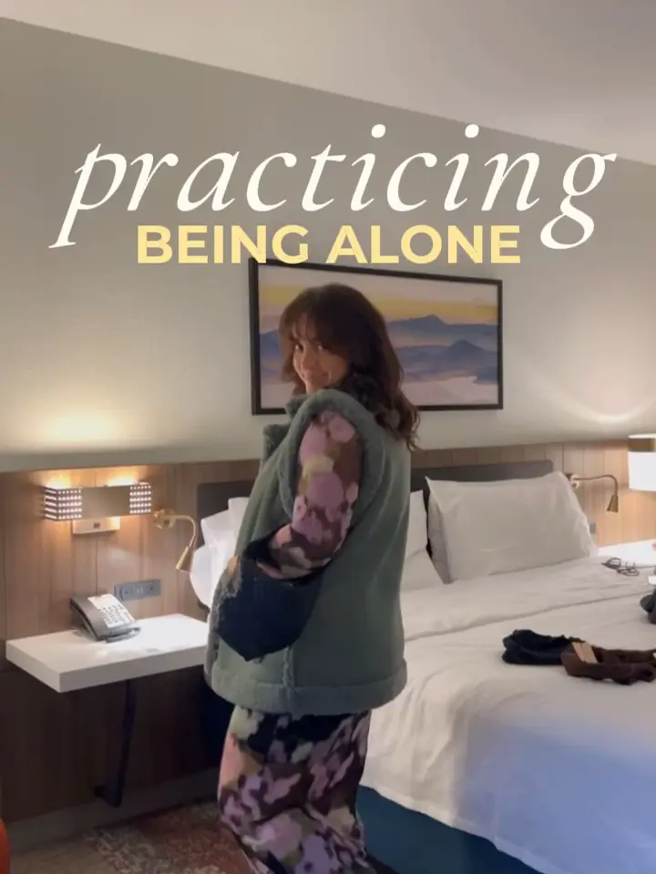 Practicing being alone 🤍 | Video published by skhammer | Lemon8