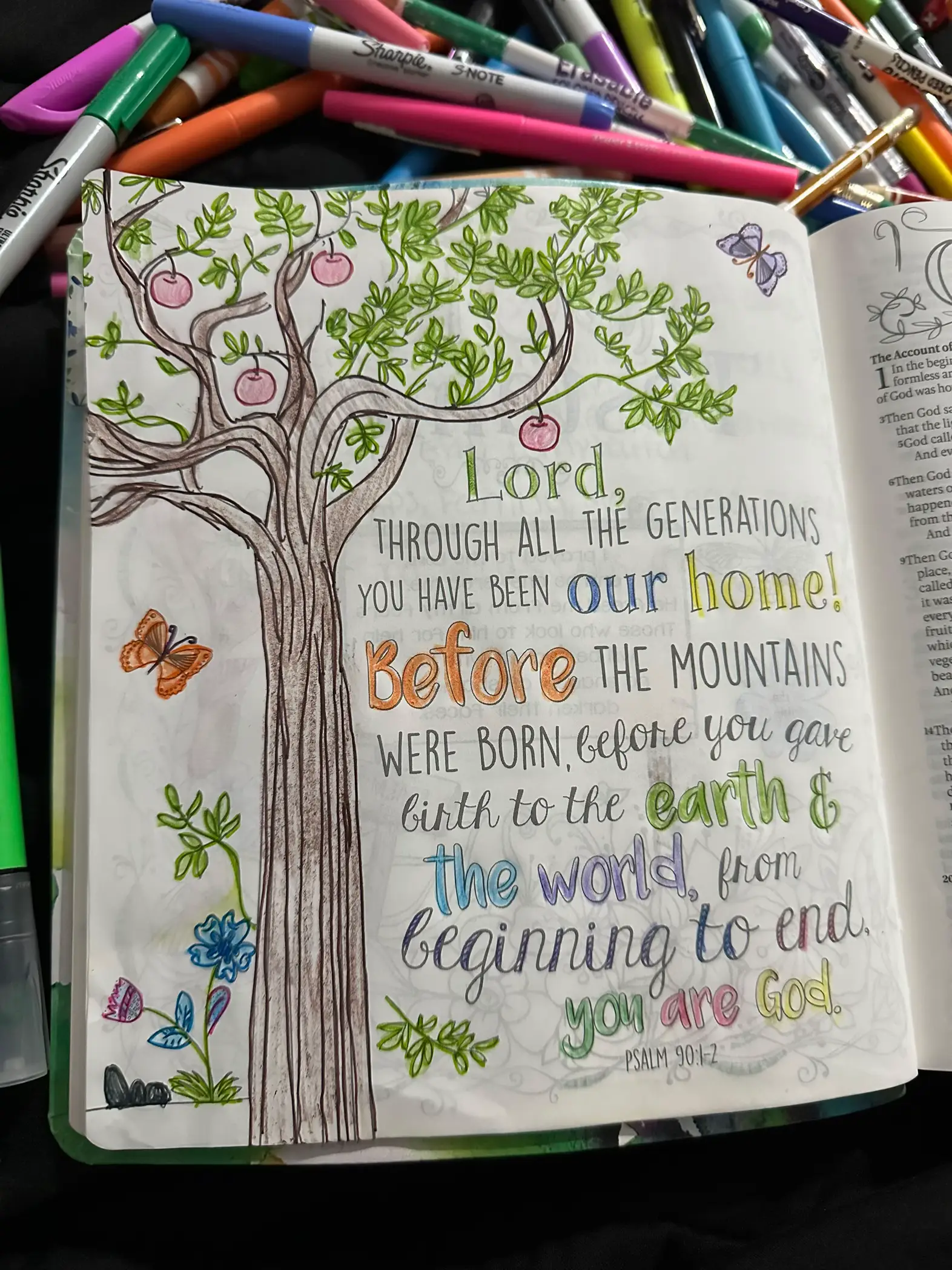 Psalms 90:1-2 | Gallery posted by Abible&Ajournal | Lemon8