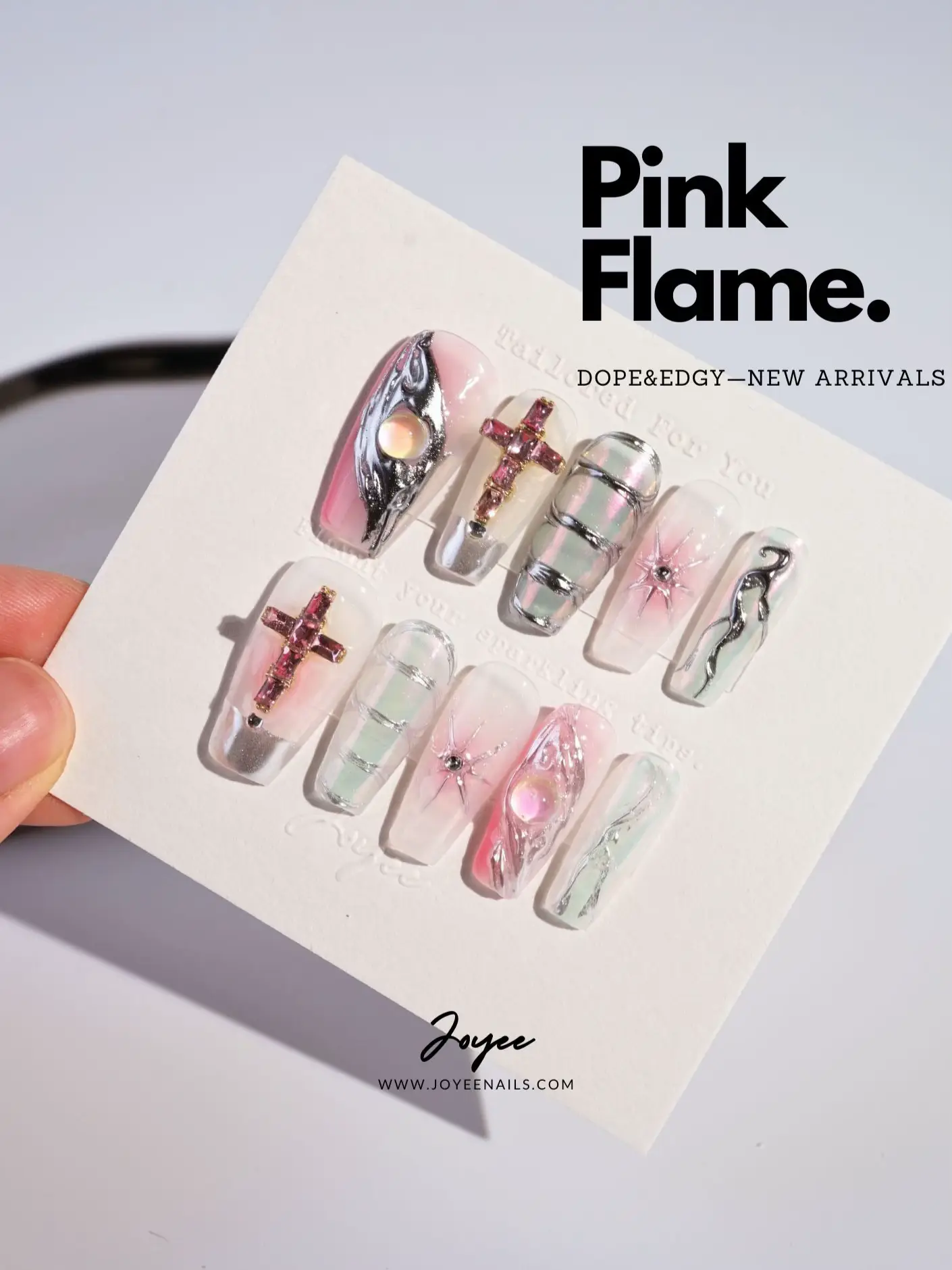 New nail sets of chrome flame nails 💅🏼 | Gallery posted by Joyee | Lemon8