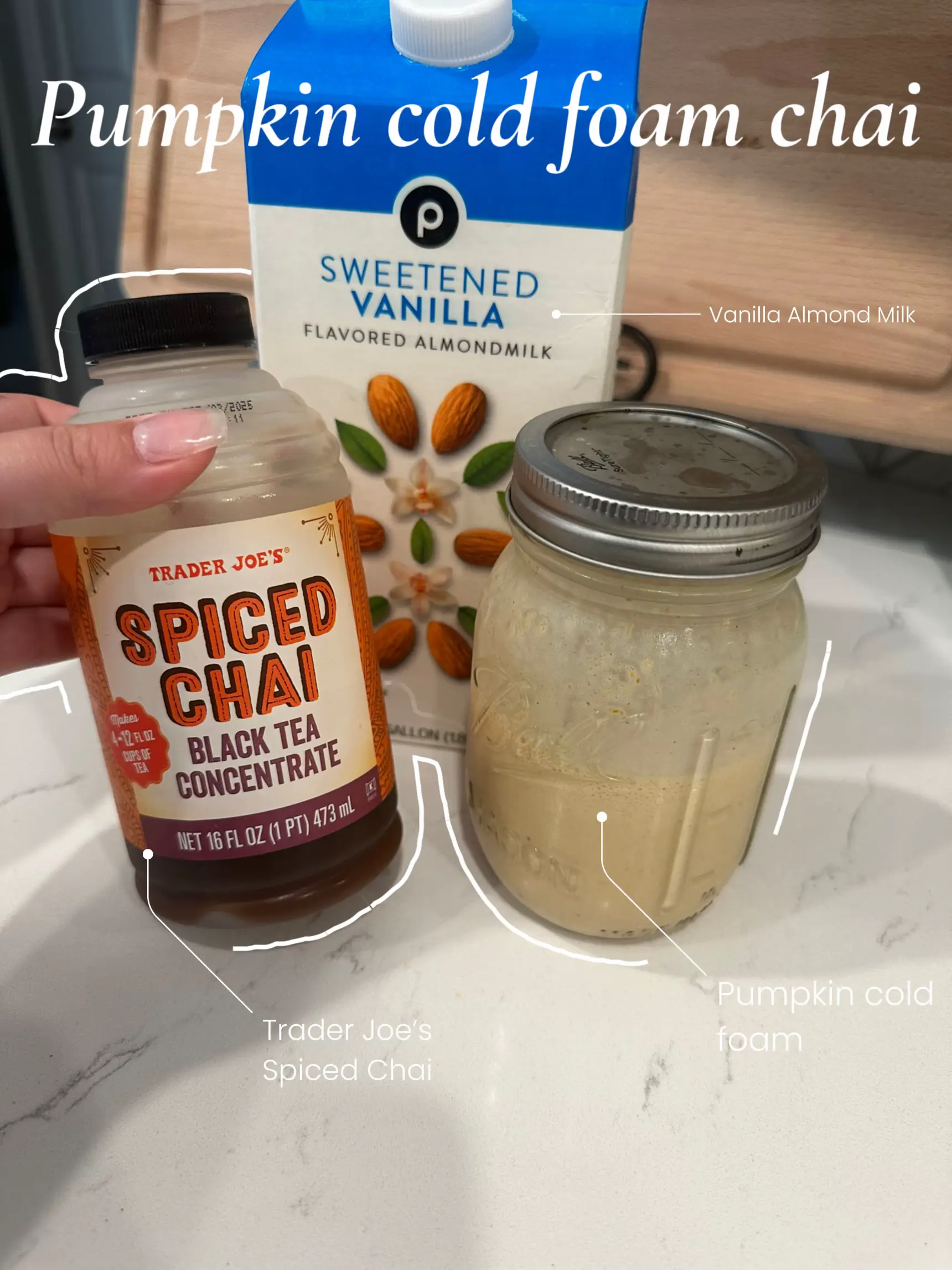 Pumpkin cold foam chai | แกลเลอรีที่โพสต์โดย Kristen | Lemon8