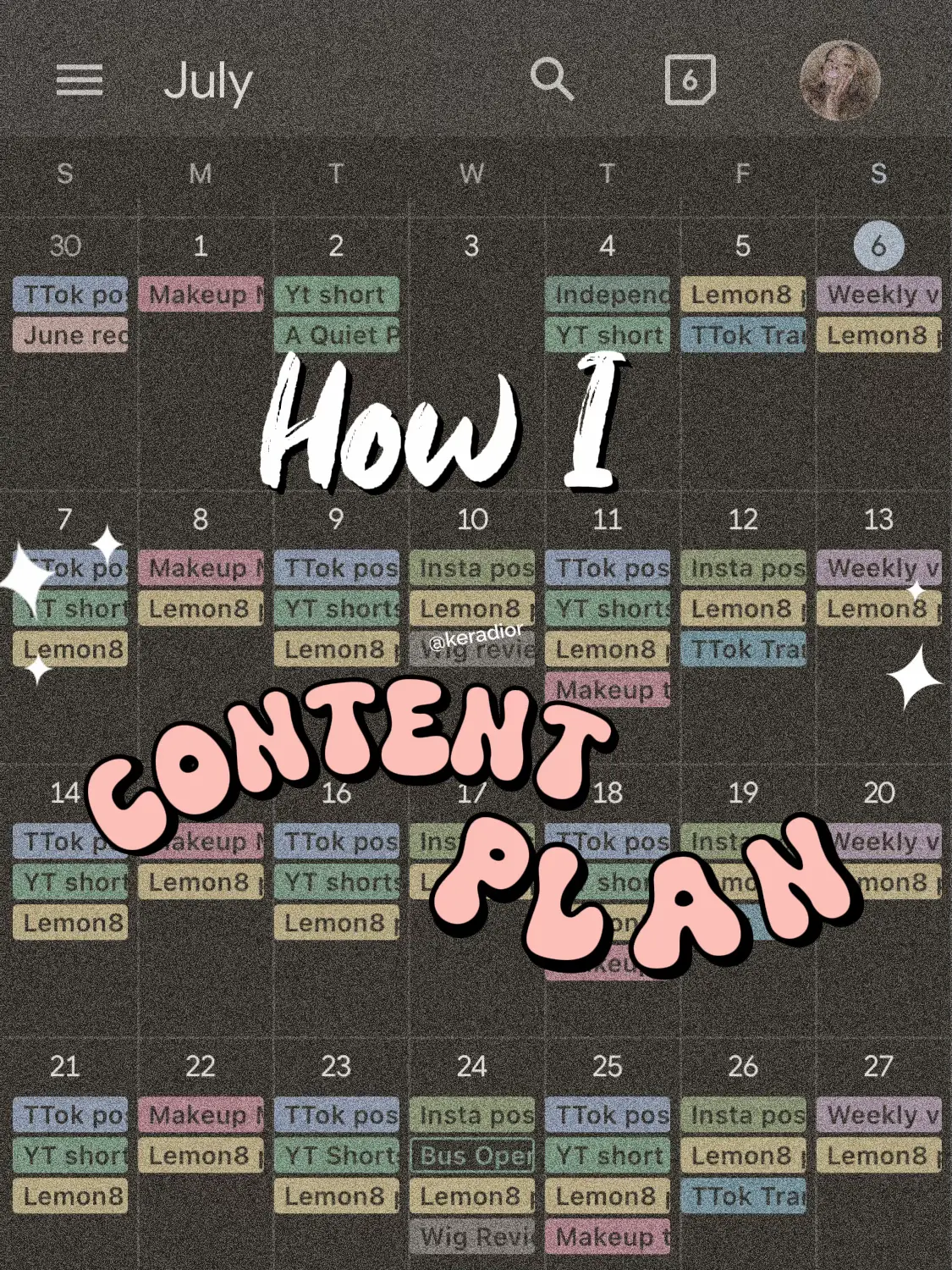 How i plan content 💡 | Gallery posted by Kera Dior🎀 | Lemon8
