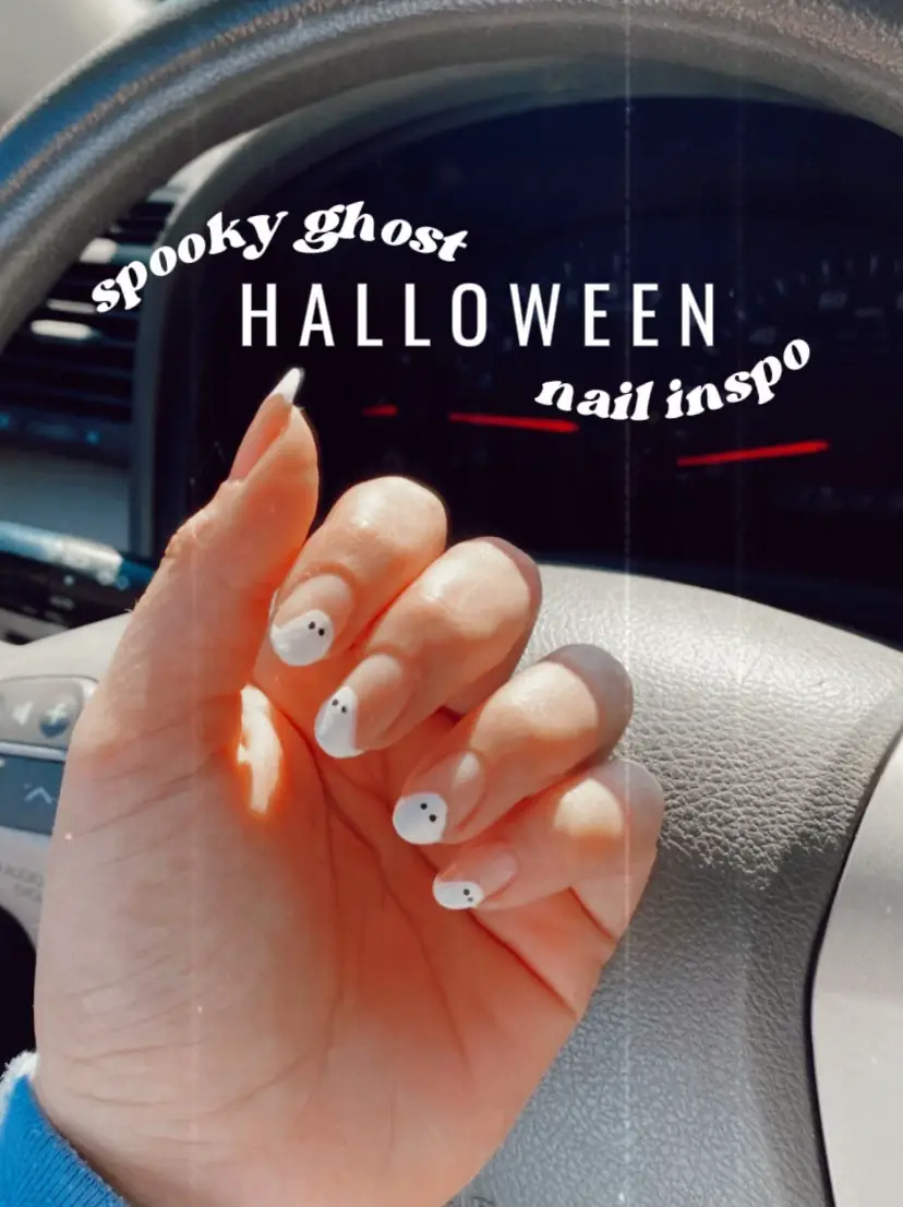 spooky ghost halloween nail inspo 👻🎃 | แกลเลอรีที่โพสต์โดย tay tay 🫧 ...