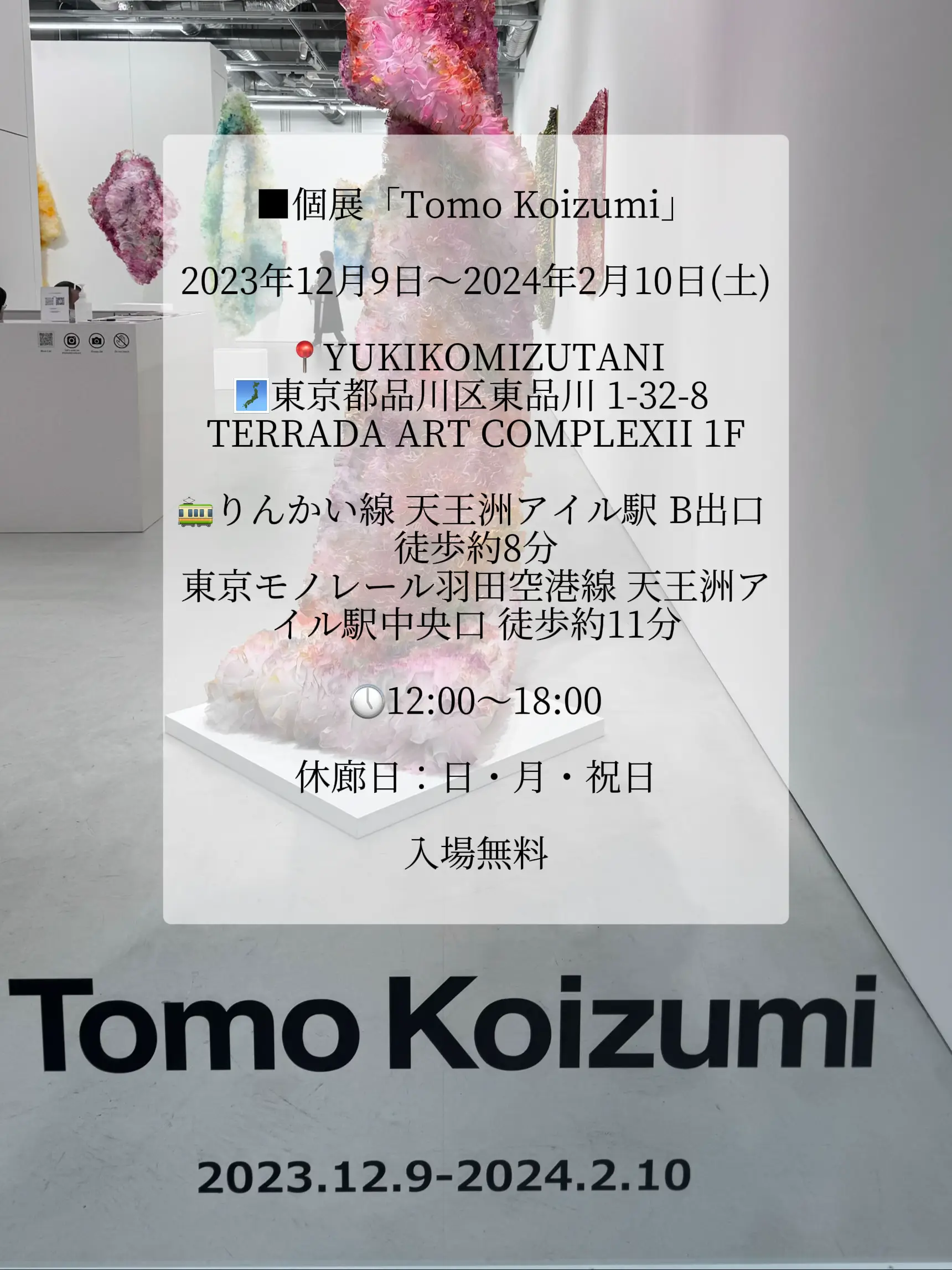 【東京】ファッションとアート好きさんはぜひ！TOMO KOIZUMI個展 | kumiko_naruが投稿したフォトブック | Lemon8