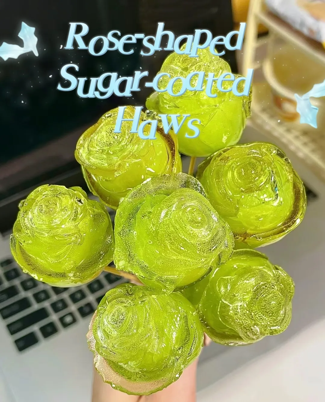 Rose-shaped Sugar-coated Haws🍡 | Gallery posted by lilfennie | Lemon8