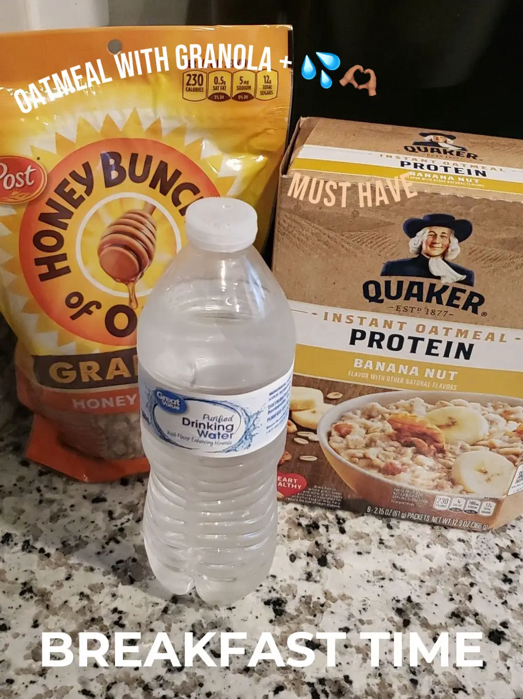 Oatmeal with granola + 💦🫶🏽 | Gallery posted by CrystalClassc87 | Lemon8