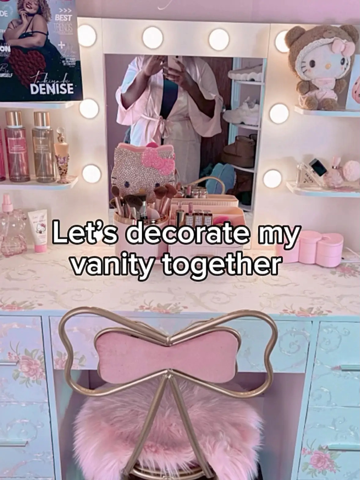 Let’s decorate my vanity together | Video published by Takiyah Denise | Lemon8