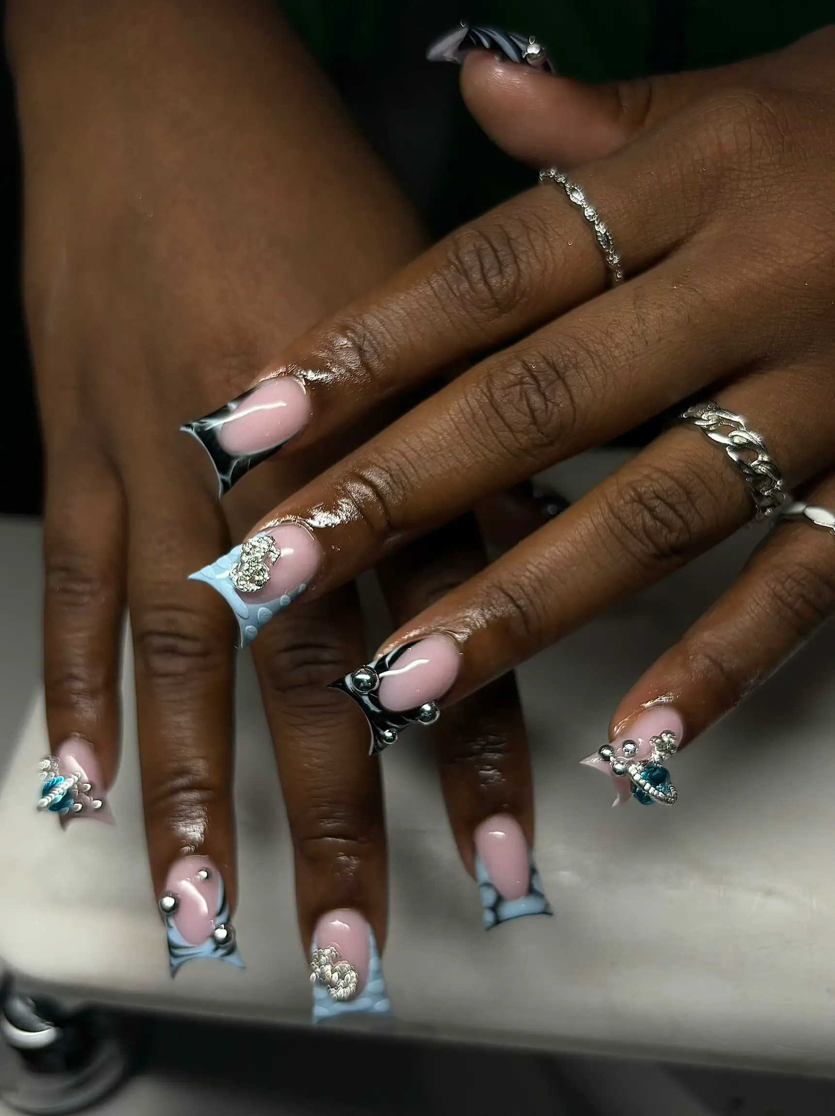 Baddie Duck Nails 🤍 | Gallery posted by Layy🤎 | Lemon8