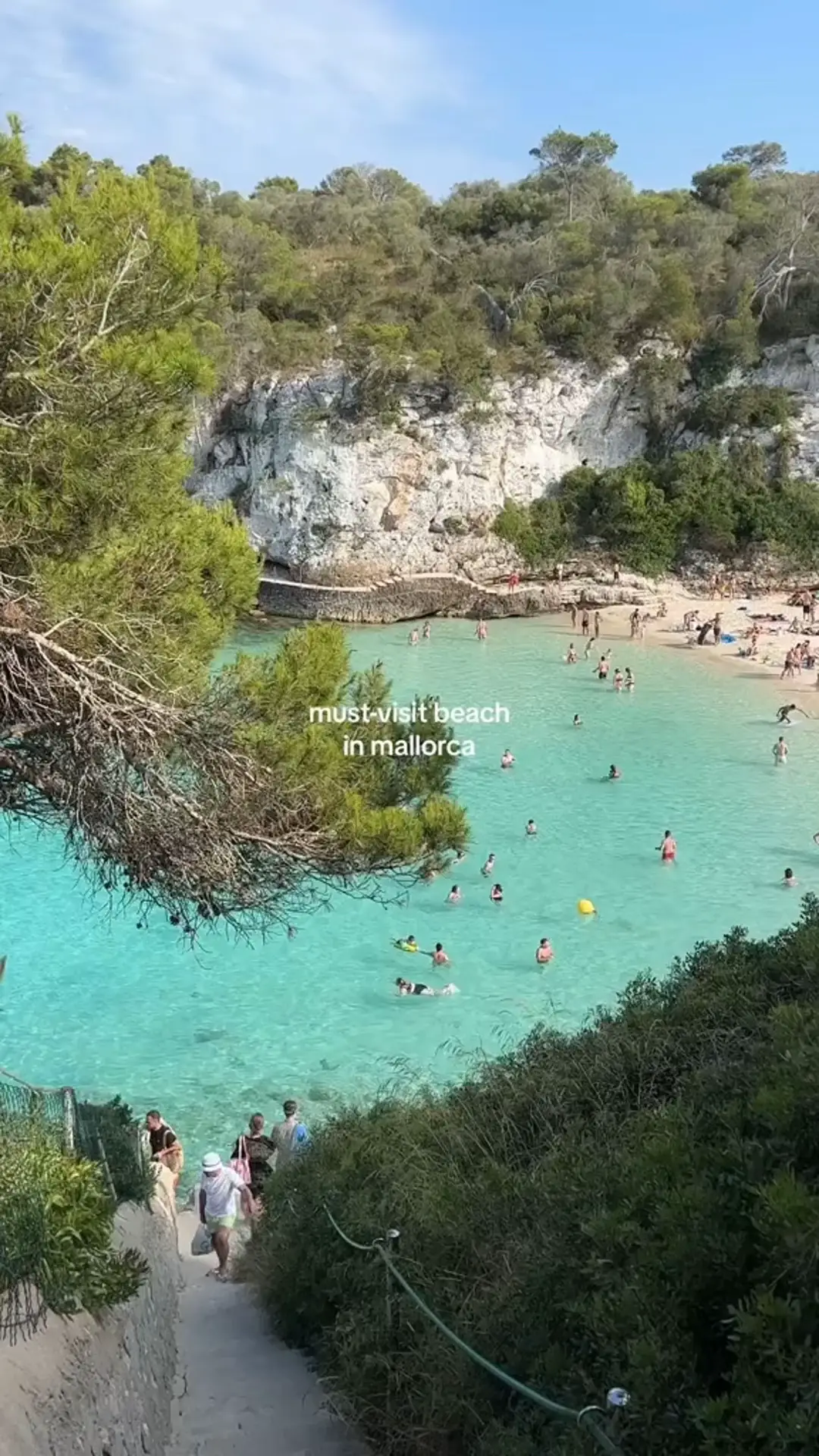 Cala Llombards is a stunning cove | Video published by Trip.com | Lemon8