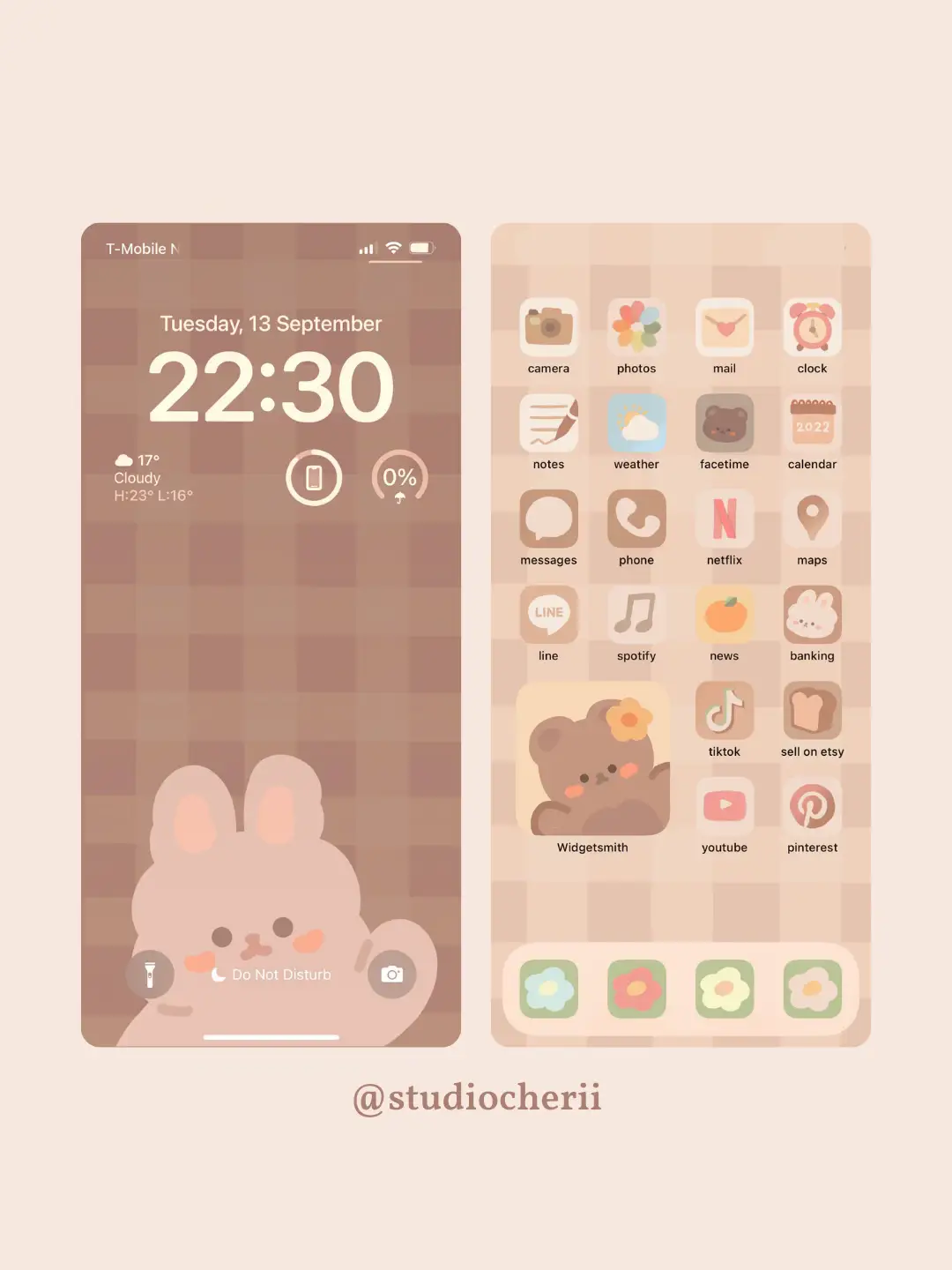 aesthetic iOS17 homescreen ideas! 🌸 | Gallery posted by studiocherii ...
