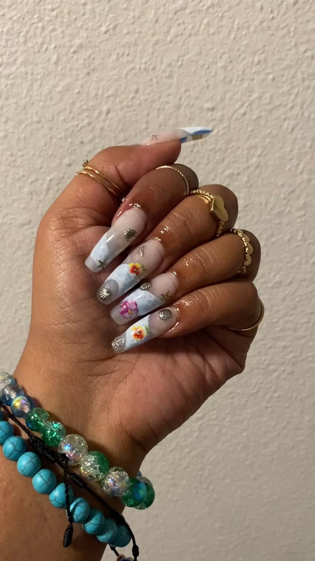 Summer/Pool Nails | Video published by reereenailedit | Lemon8