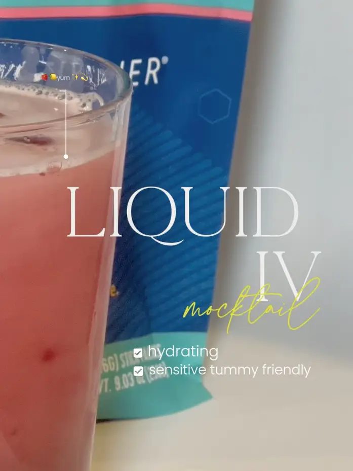 liquid iv mocktail | hydrating and tummy friendly! | Video published by ...