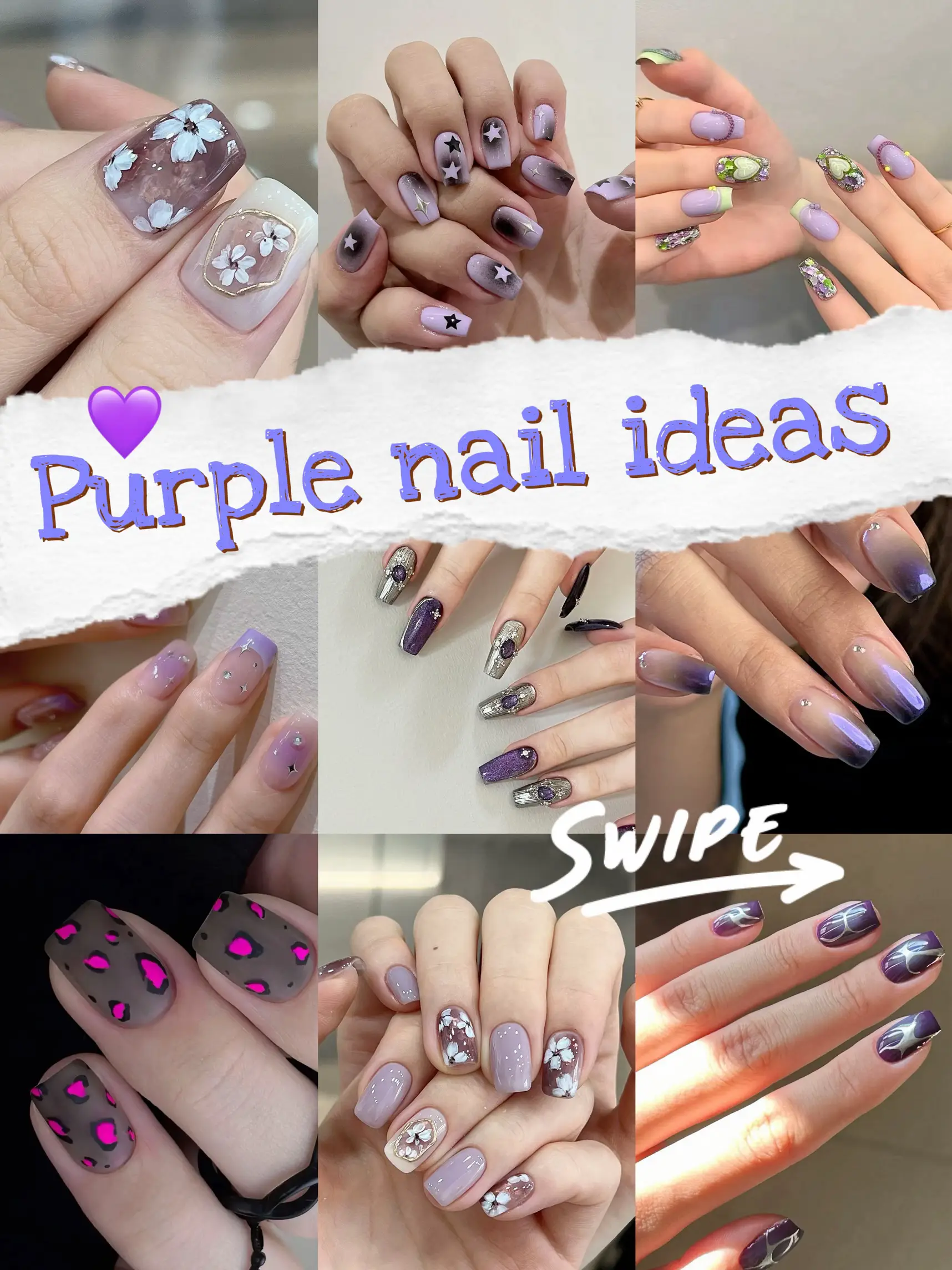 Short purple nail inspo💜 | Gallery posted by Nail Inspo Tree | Lemon8
