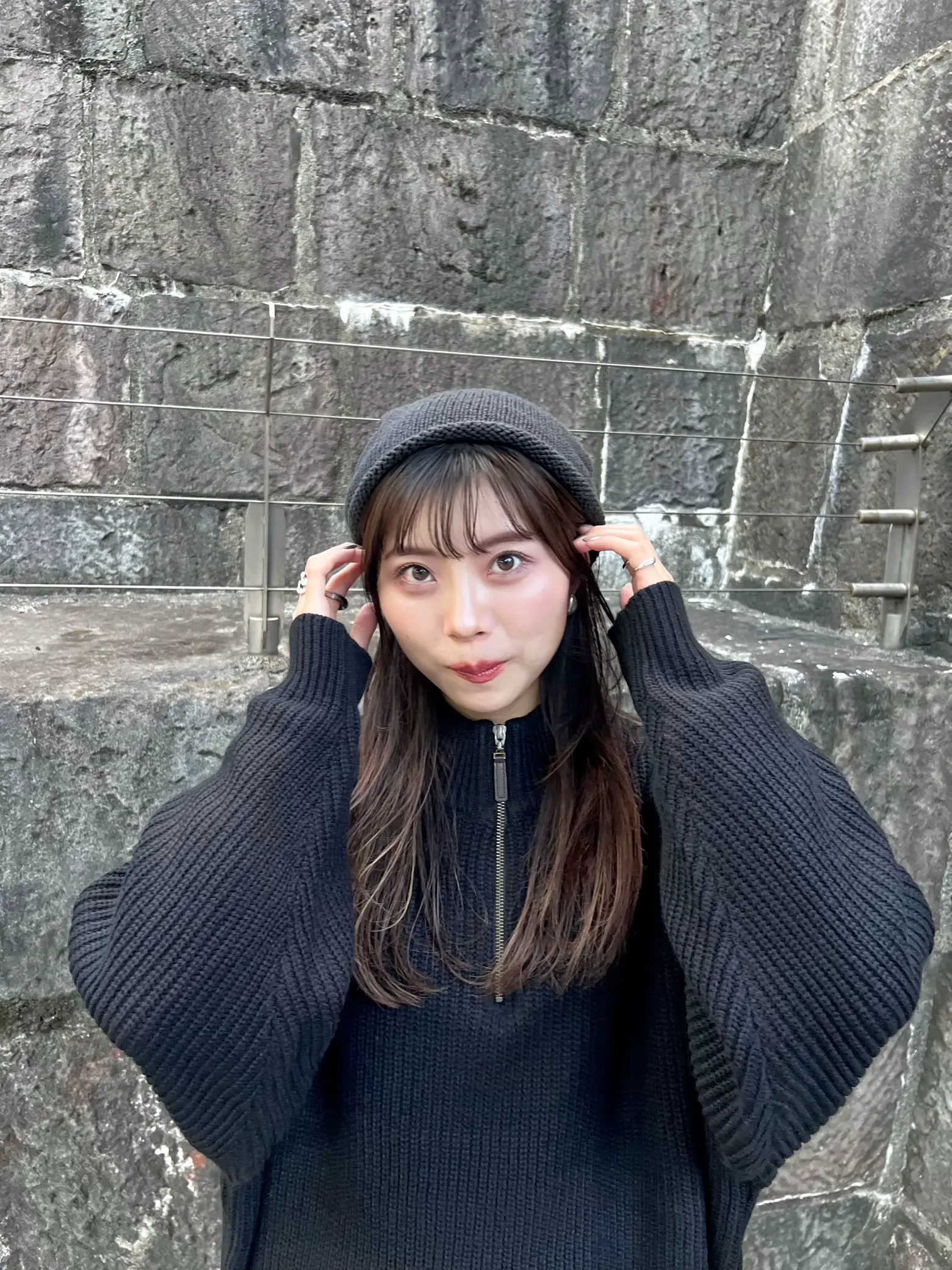 【WEGO】黒好きｵﾝﾅによる、WEGOの可愛すぎるハーフZIPニット🧏🏻‍♀️ ️ | MONAMIが投稿したフォトブック | Lemon8