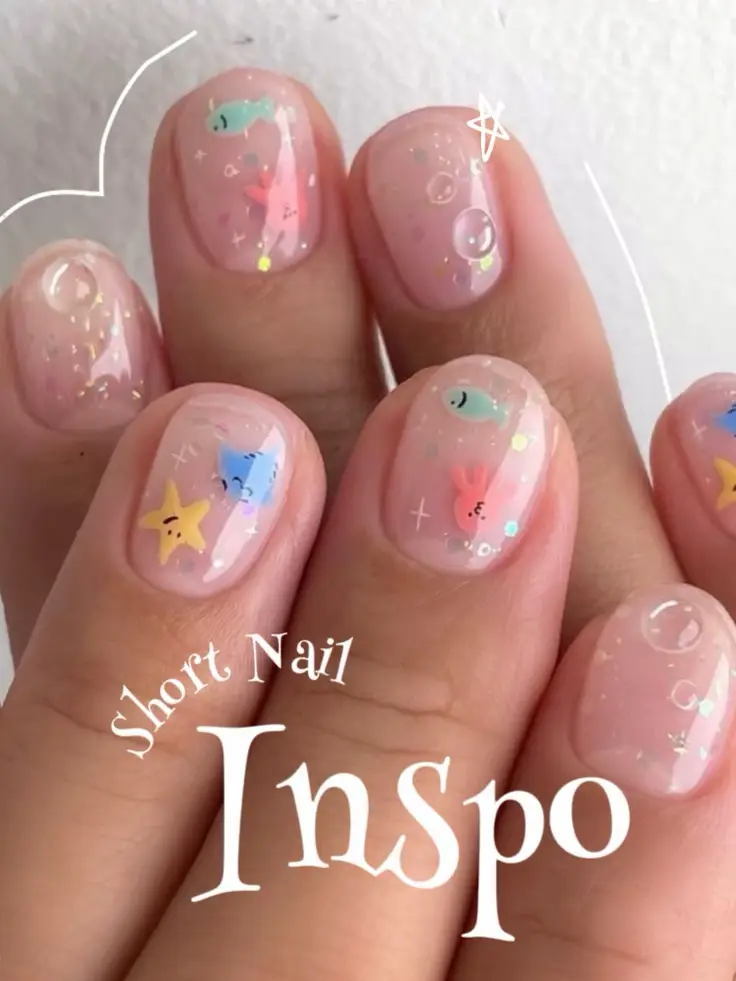 Pastel short nail inspo | Gallery posted by mallory | Lemon8