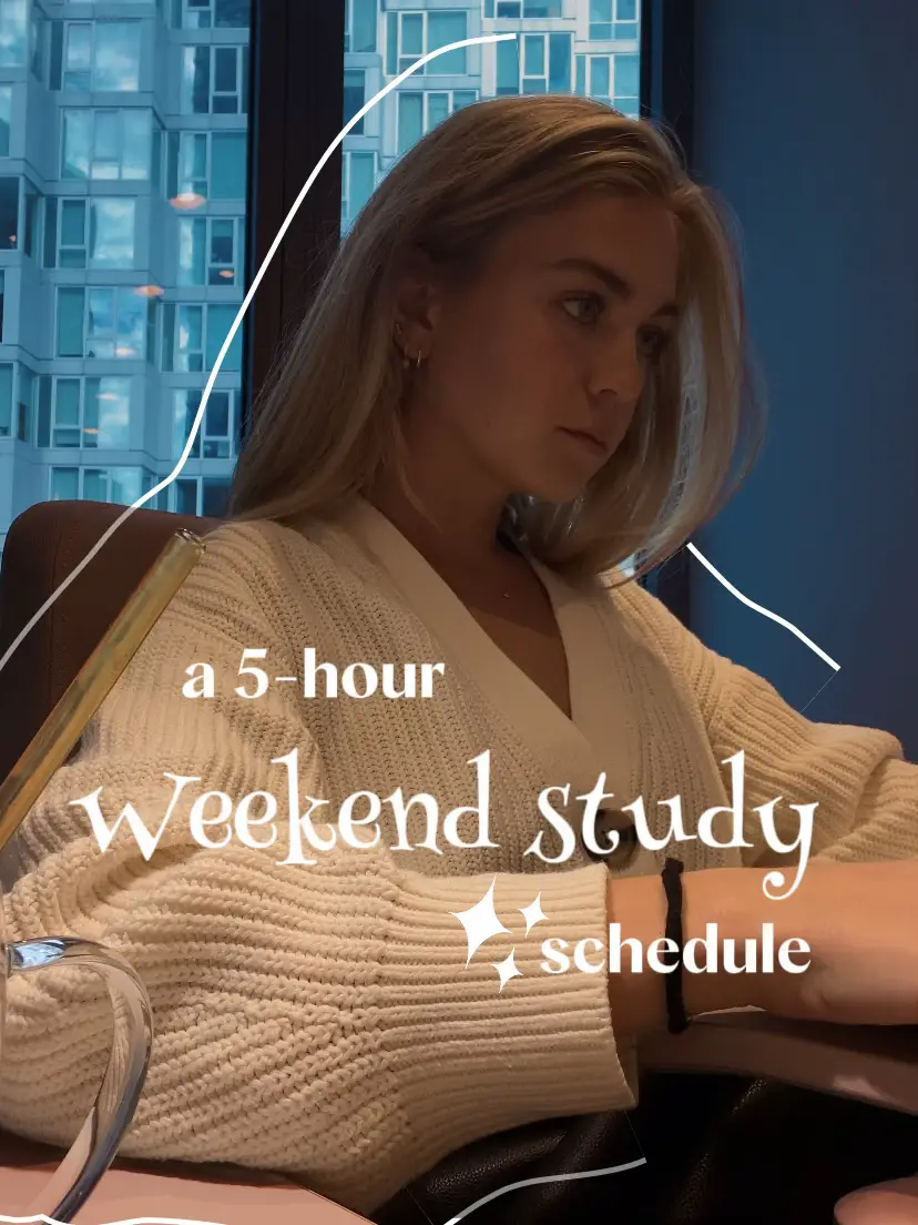 5-hour weekend work / study schedule 📖📔 | Gallery posted by ...