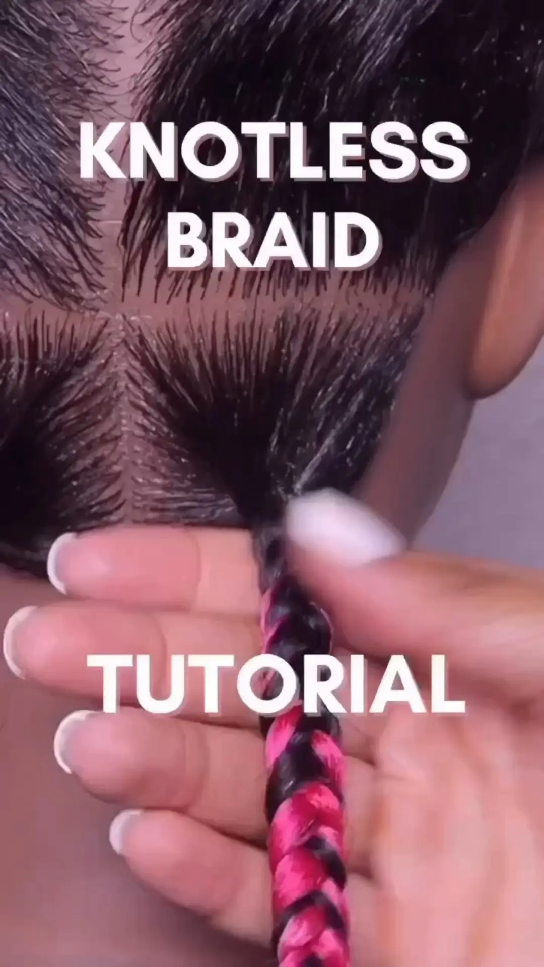 Knotless braids tutorial🙋🏾🏆 ️‍🔥💯💃🏾 | Video published by BGMgirl Hair ...