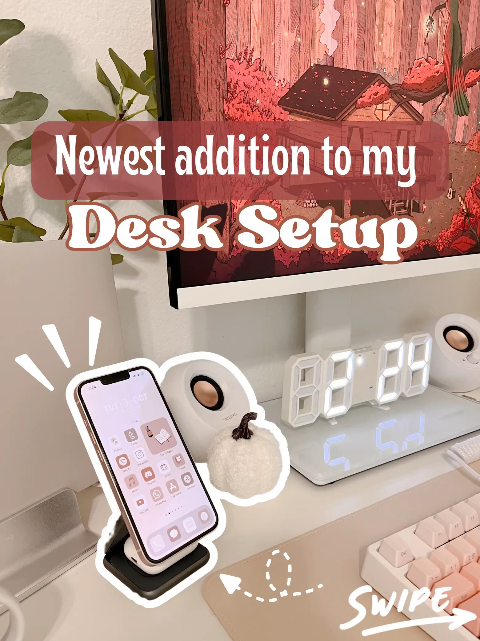 My newest desk setup addition! | แกลเลอรีที่โพสต์โดย doms.cozyspot | Lemon8
