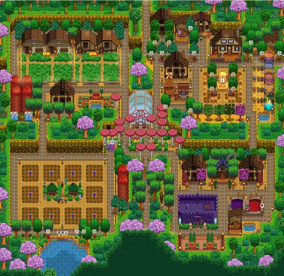 Stardew Valley Farm Layout Inspo - Four Corners | Gallery posted by ...