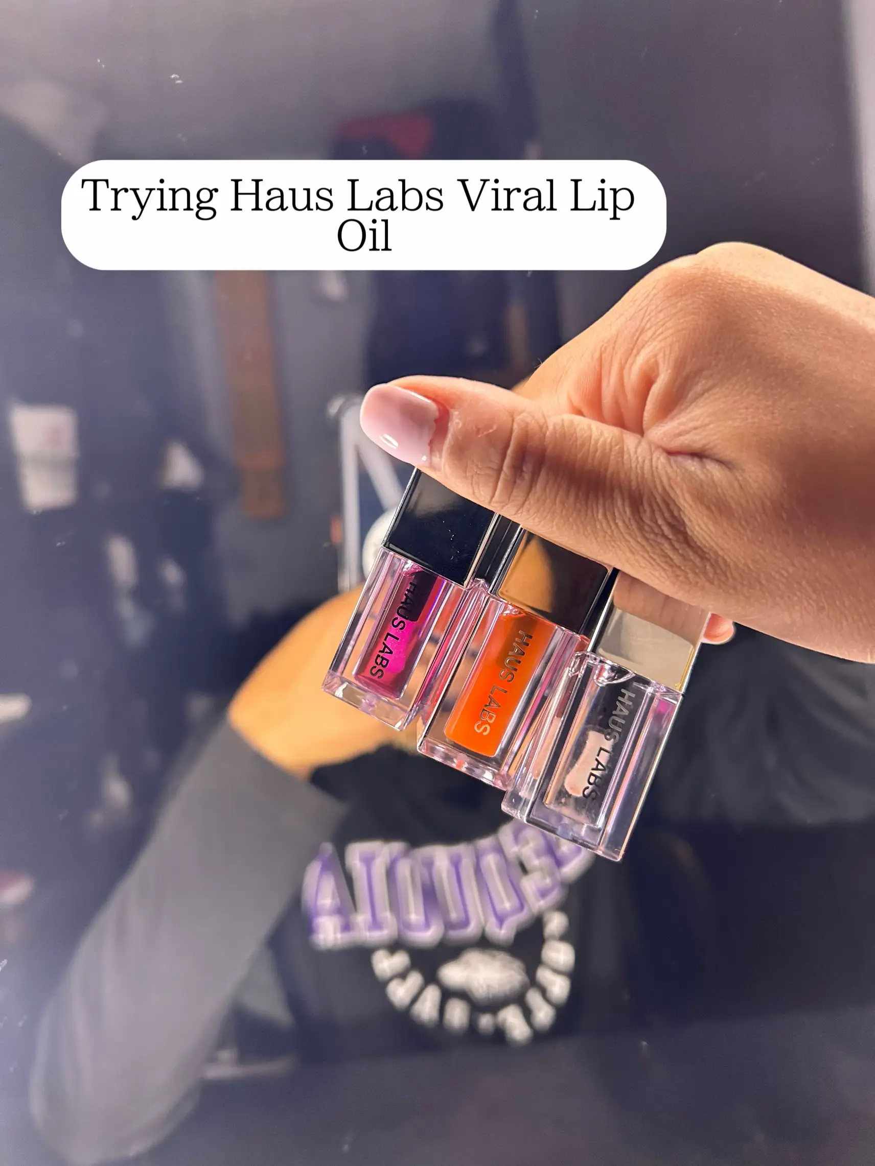 Trying Haus Labs Viral Lip Oil | แกลเลอรีที่โพสต์โดย Kabriaaa | Lemon8