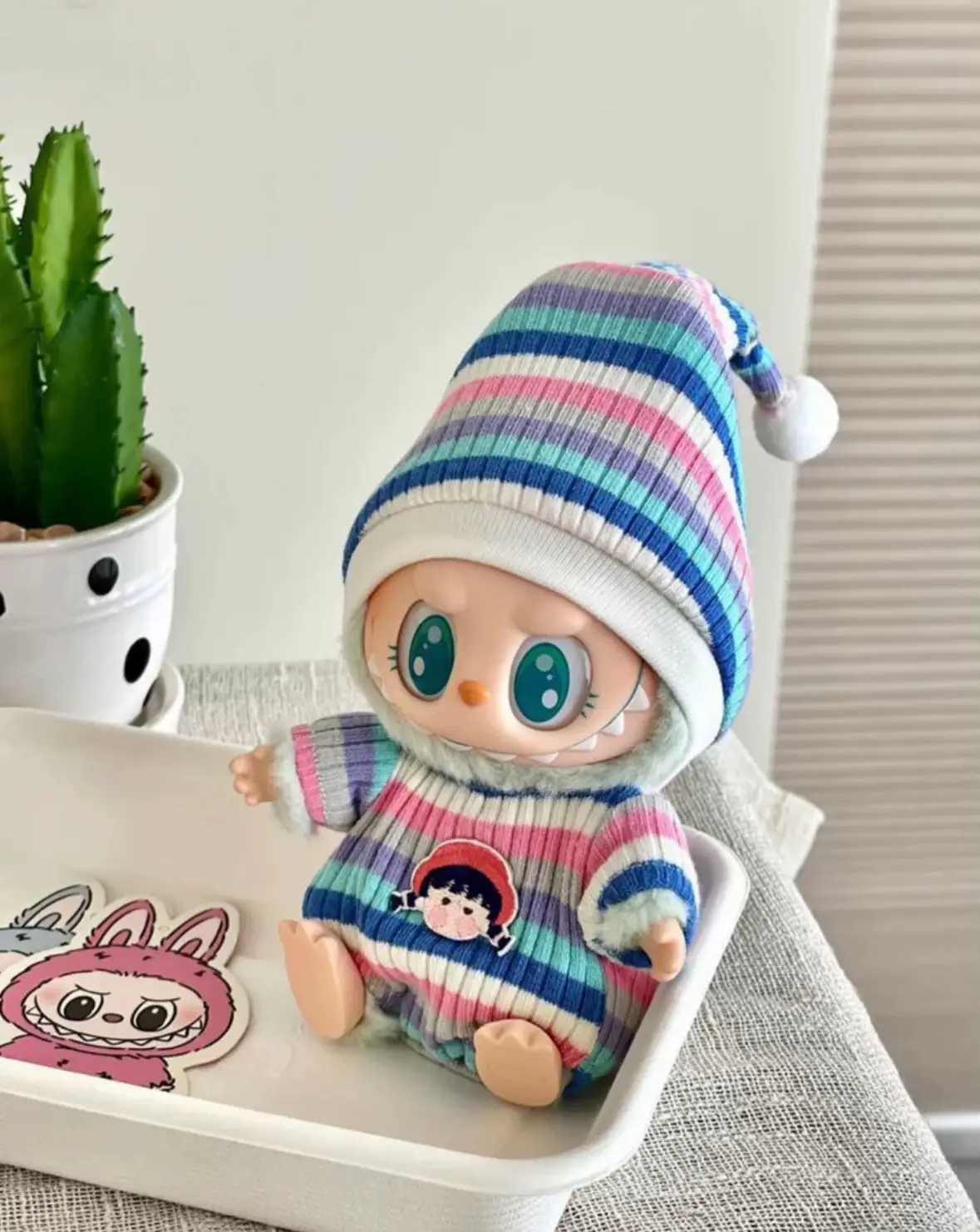 Labubu looks really cute in her baby clothes | labubuが投稿したフォトブック | Lemon8