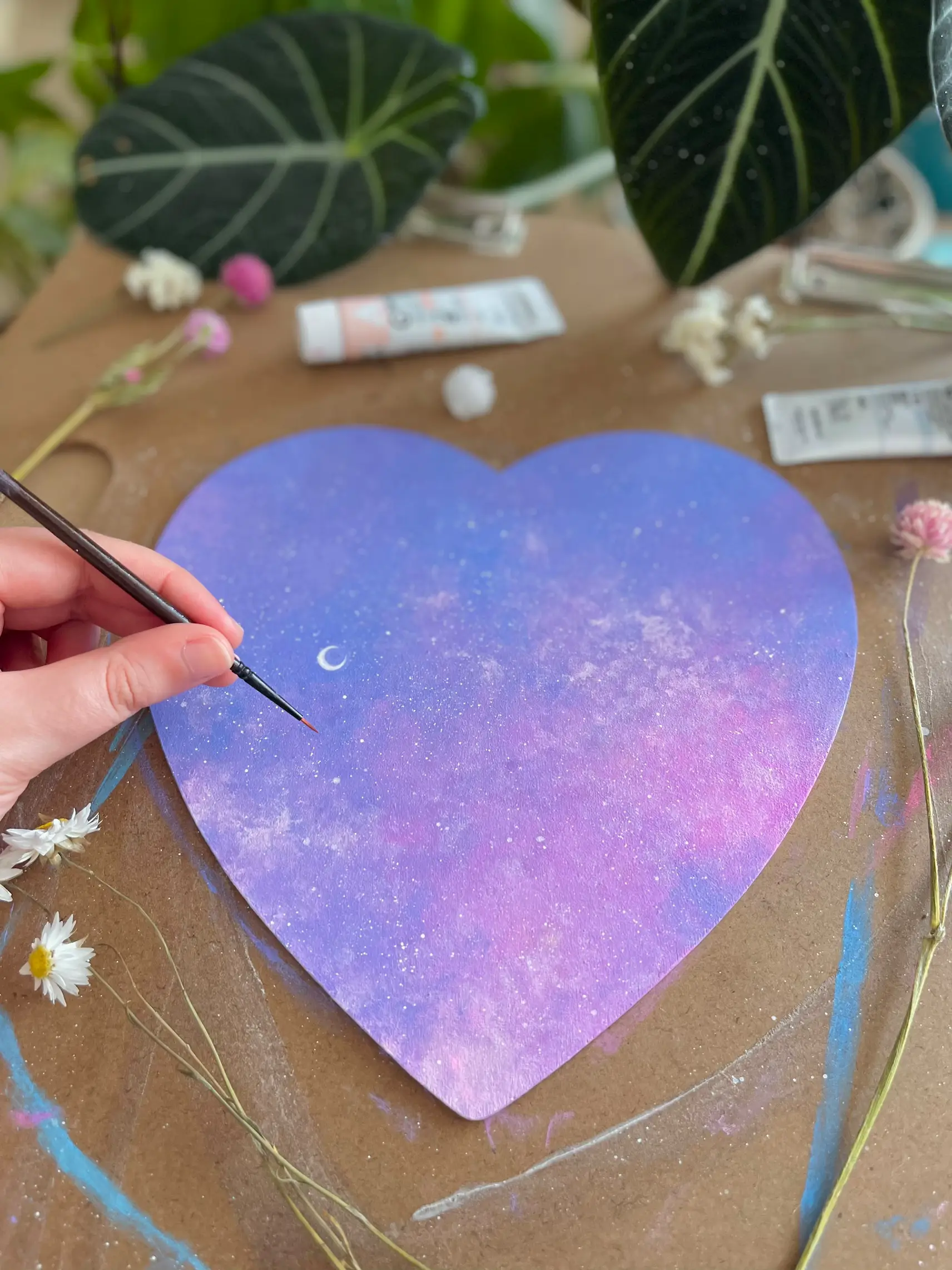 🌙💜MOON DUST☁️💞 Original Celestial Gouache Painting | Gallery posted by ...