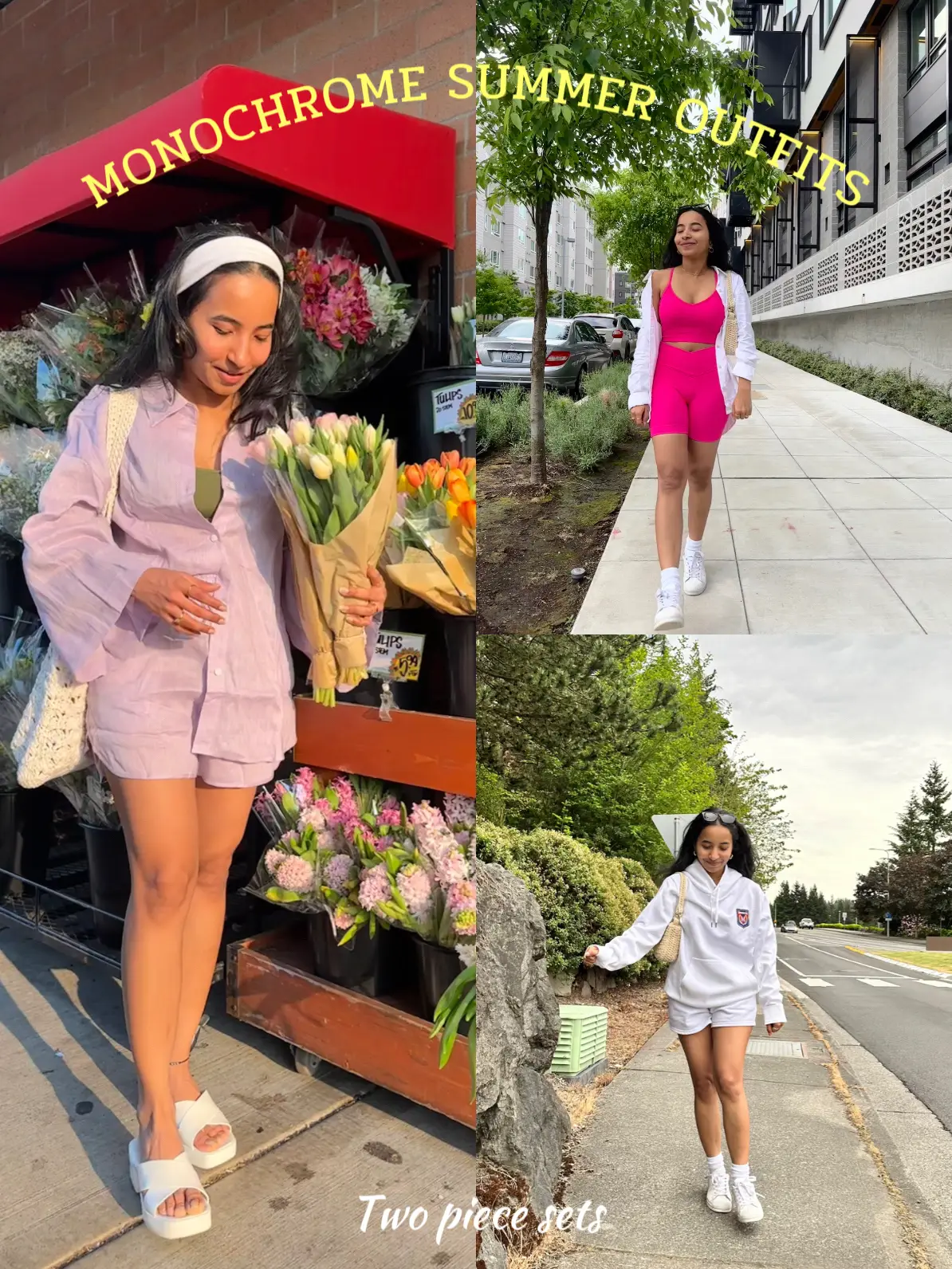 Monochrome summer outfits : two piece sets | Gallery posted by Chandu | Lemon8