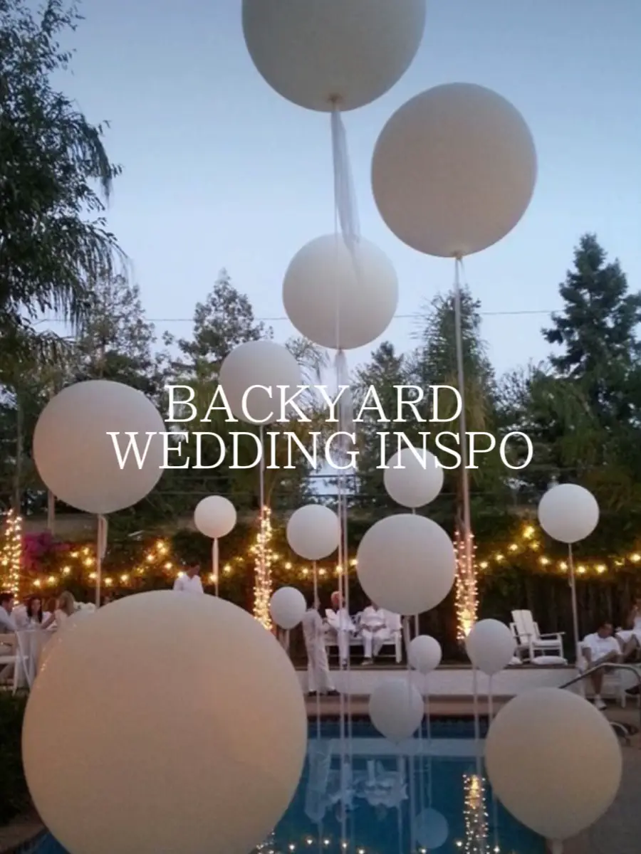 BACK YARD WEDDING INSPO | Gallery posted by Alexis 🍋 | Lemon8