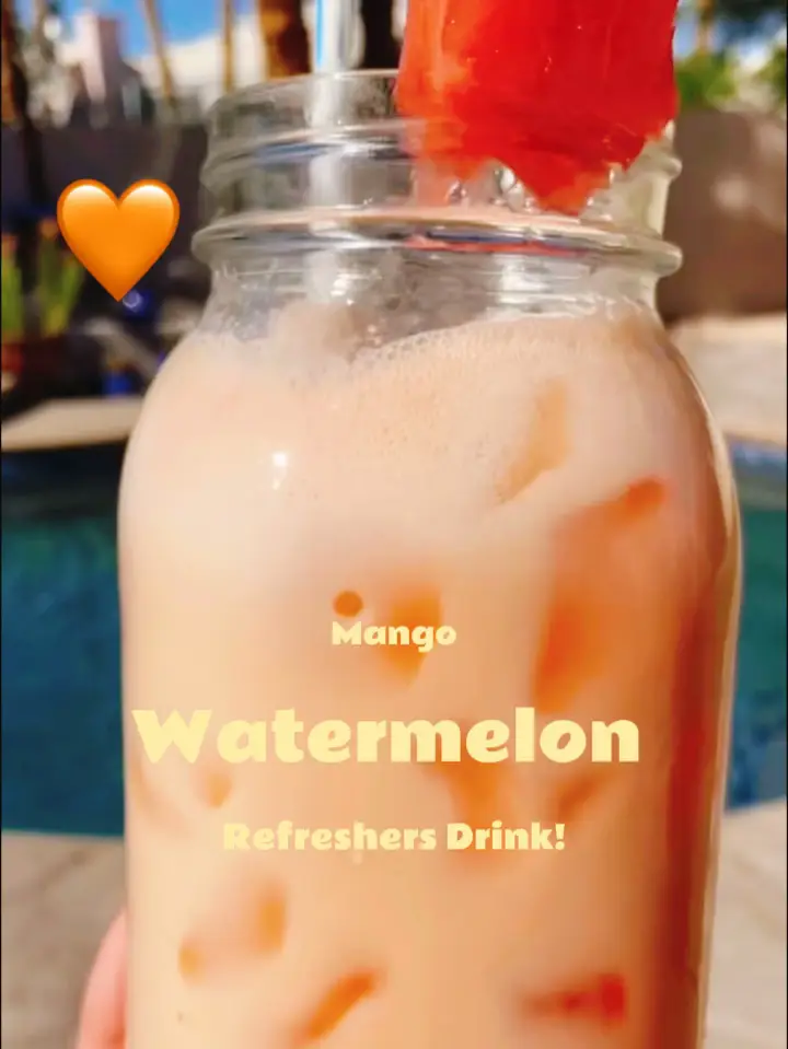 Must Try This Watermelon Mango Cream Drink | Video published by Giselle ...
