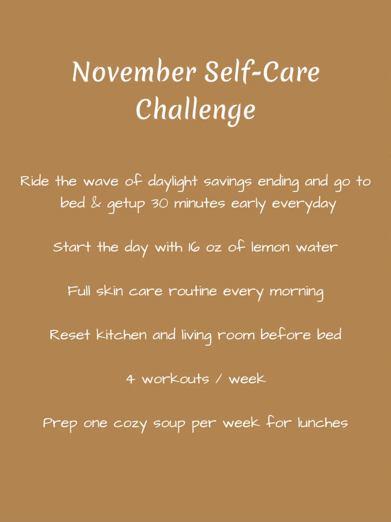 November Self-Care Challenge | Gallery posted by Emma Bonoli | Lemon8