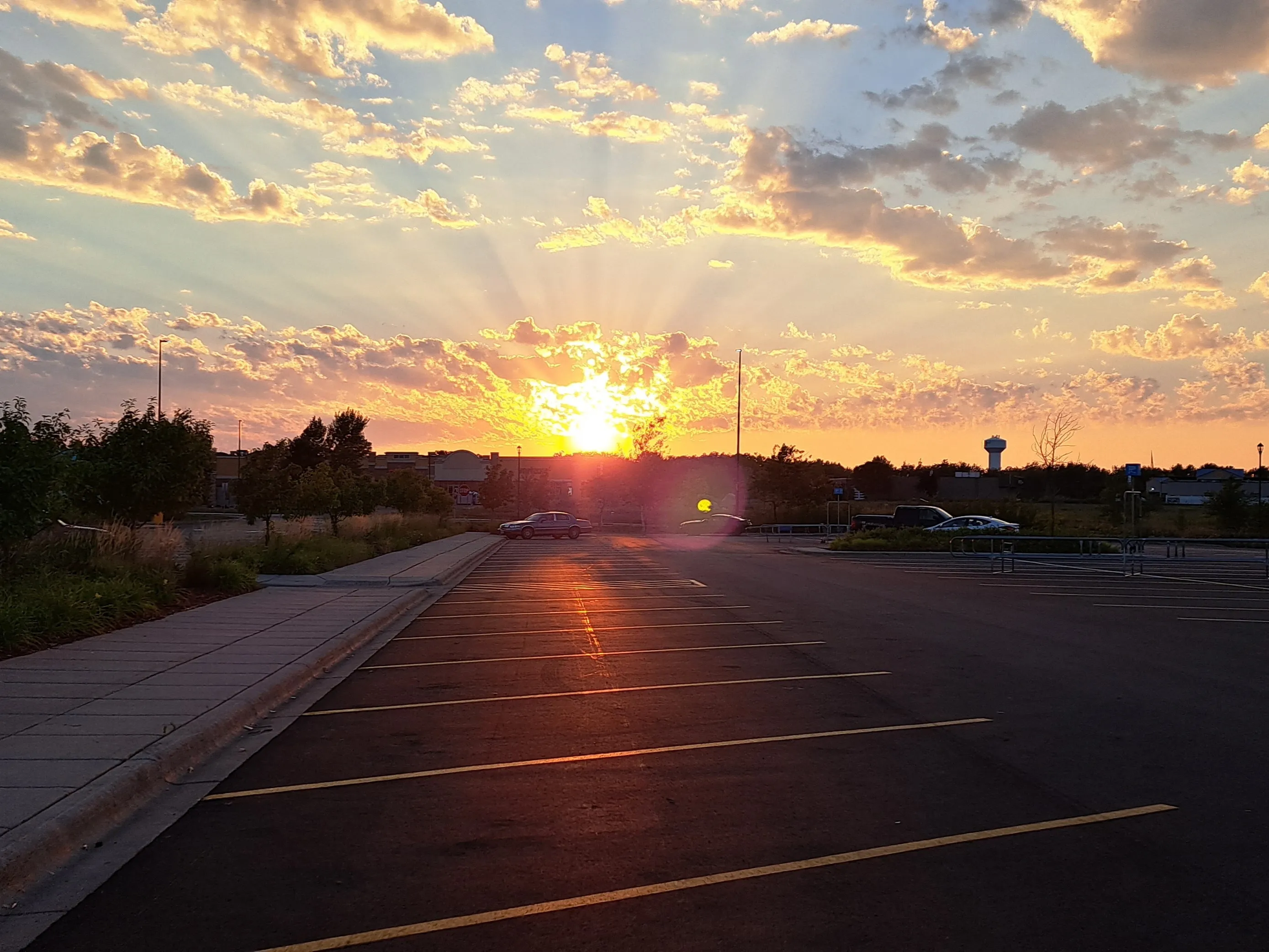 Sunset from Walmart parking lot | Gallery posted by Guitargranny 🎵 | Lemon8